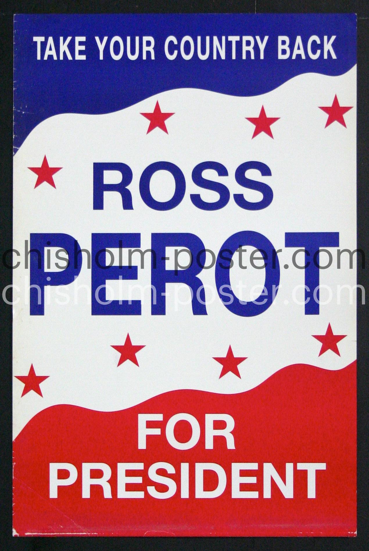 Ross Perot - For President - Take Your Country Back | Original Vintage ...