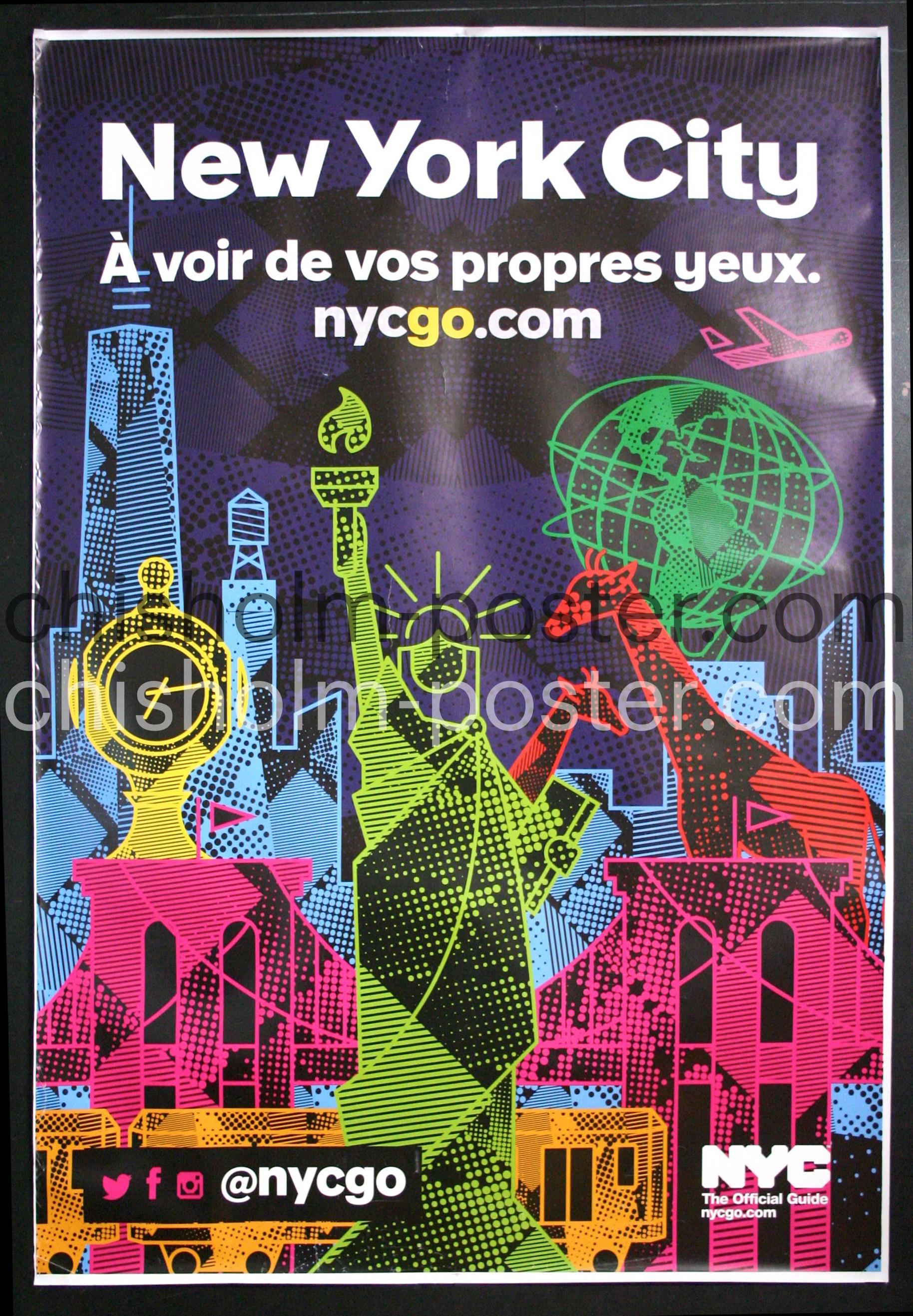 New York City - A Voir De Vos Propres Yeux. | Original Vintage Poster | Chisholm Larsson Gallery