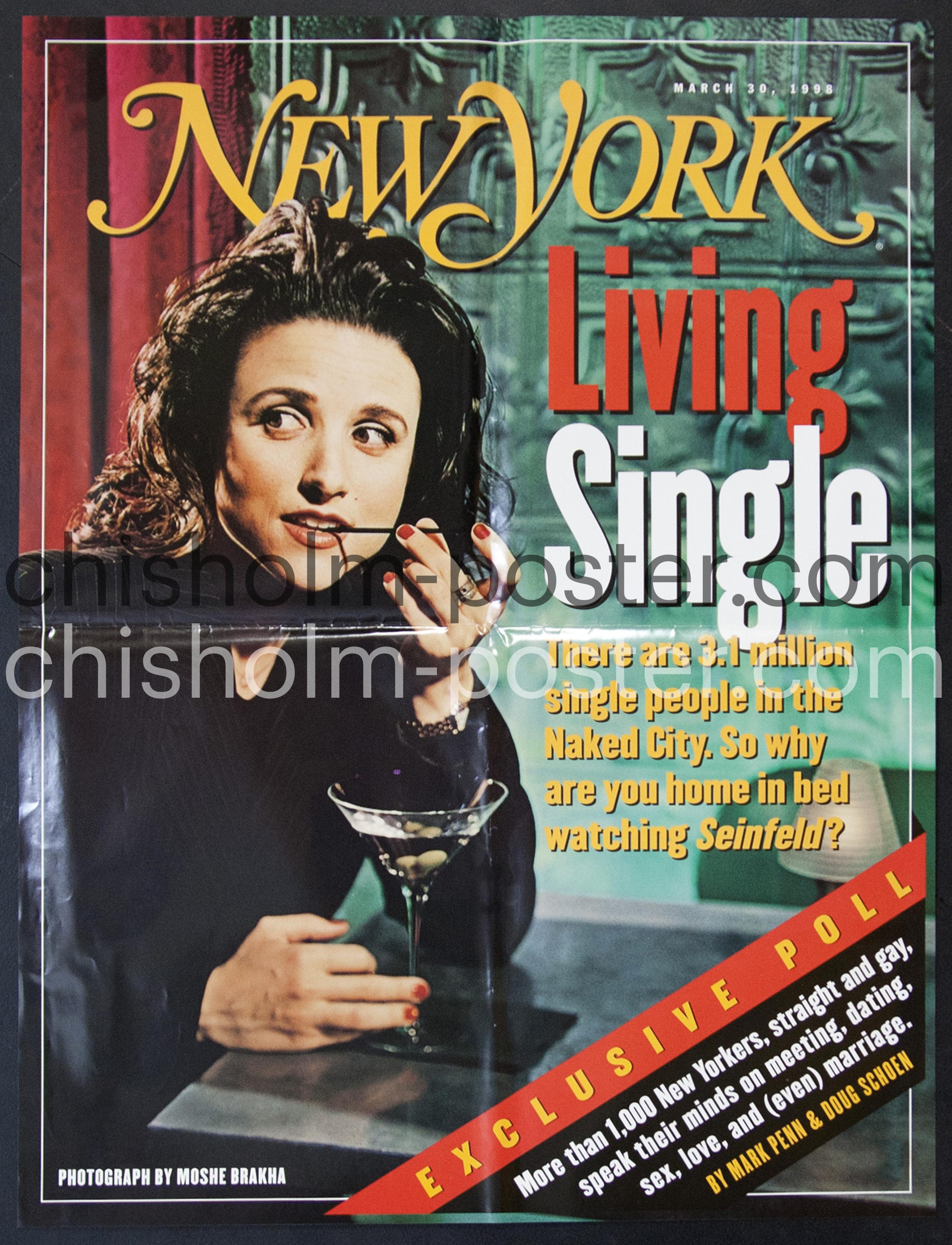 New York Magazine - Julia Louis-Dreyfus - Elaine from Seinfeld | Original Vintage Poster ...