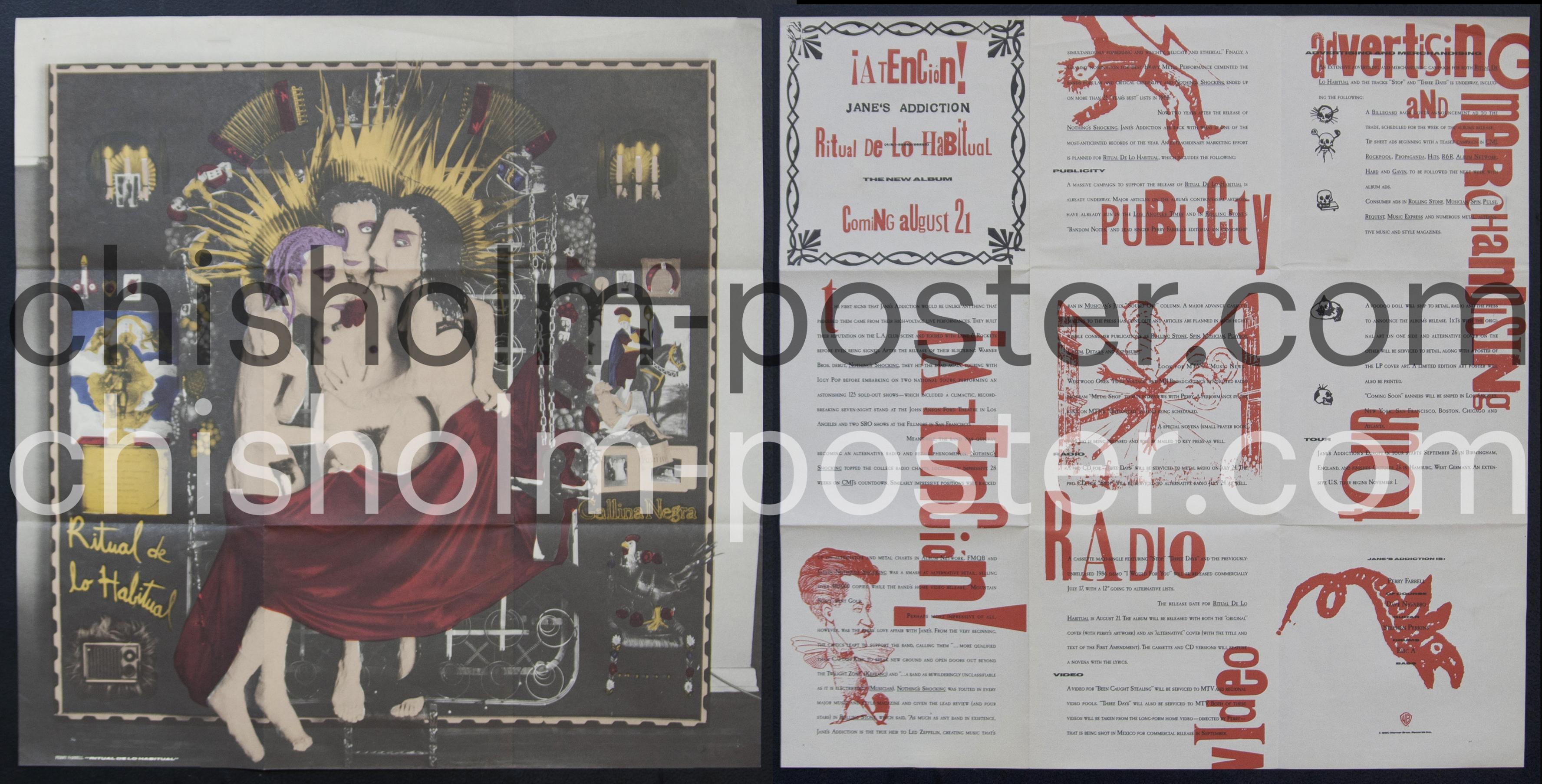 Jane's Addiction - Ritual de lo Habitual (marketing brochure ...