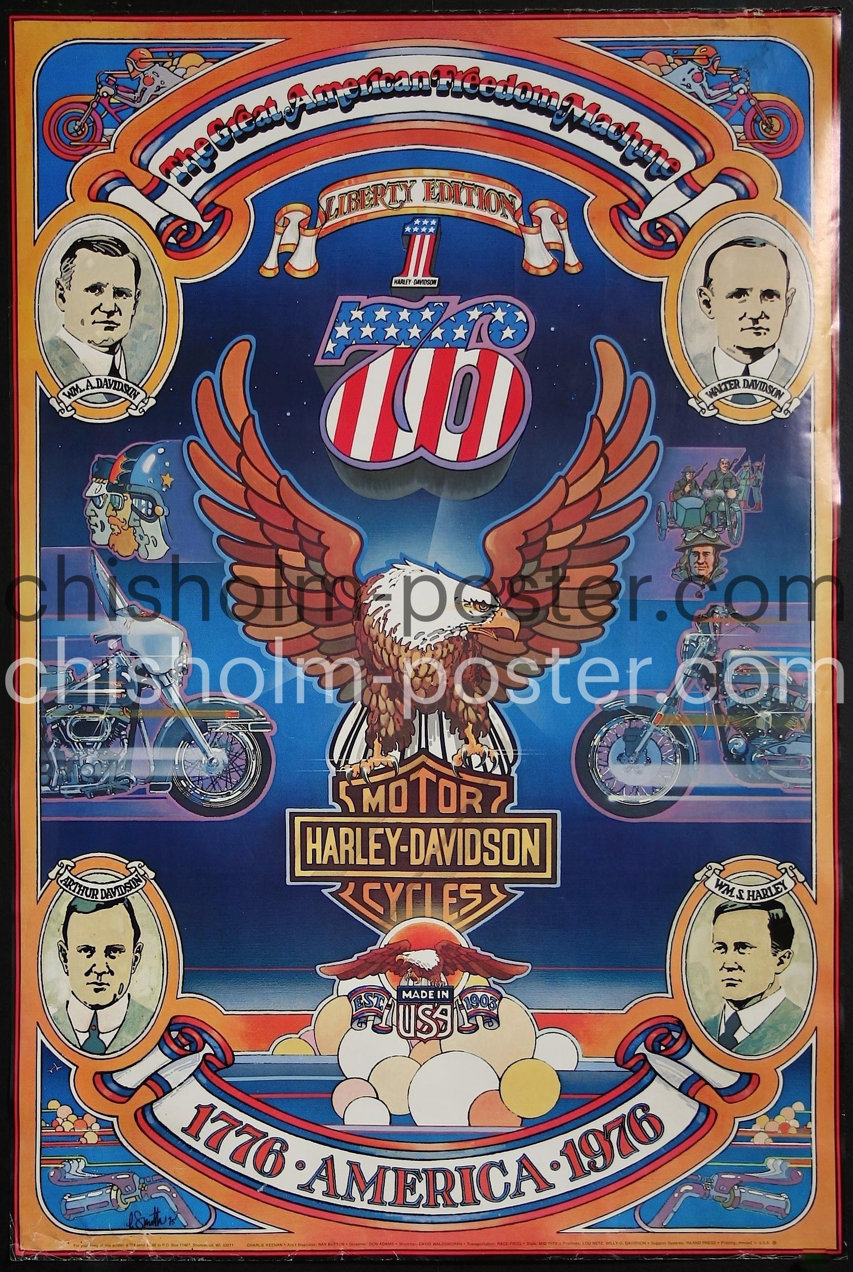 Harley Davidson Motorcycles - 1976 Bicentennial Liberty Edition ...