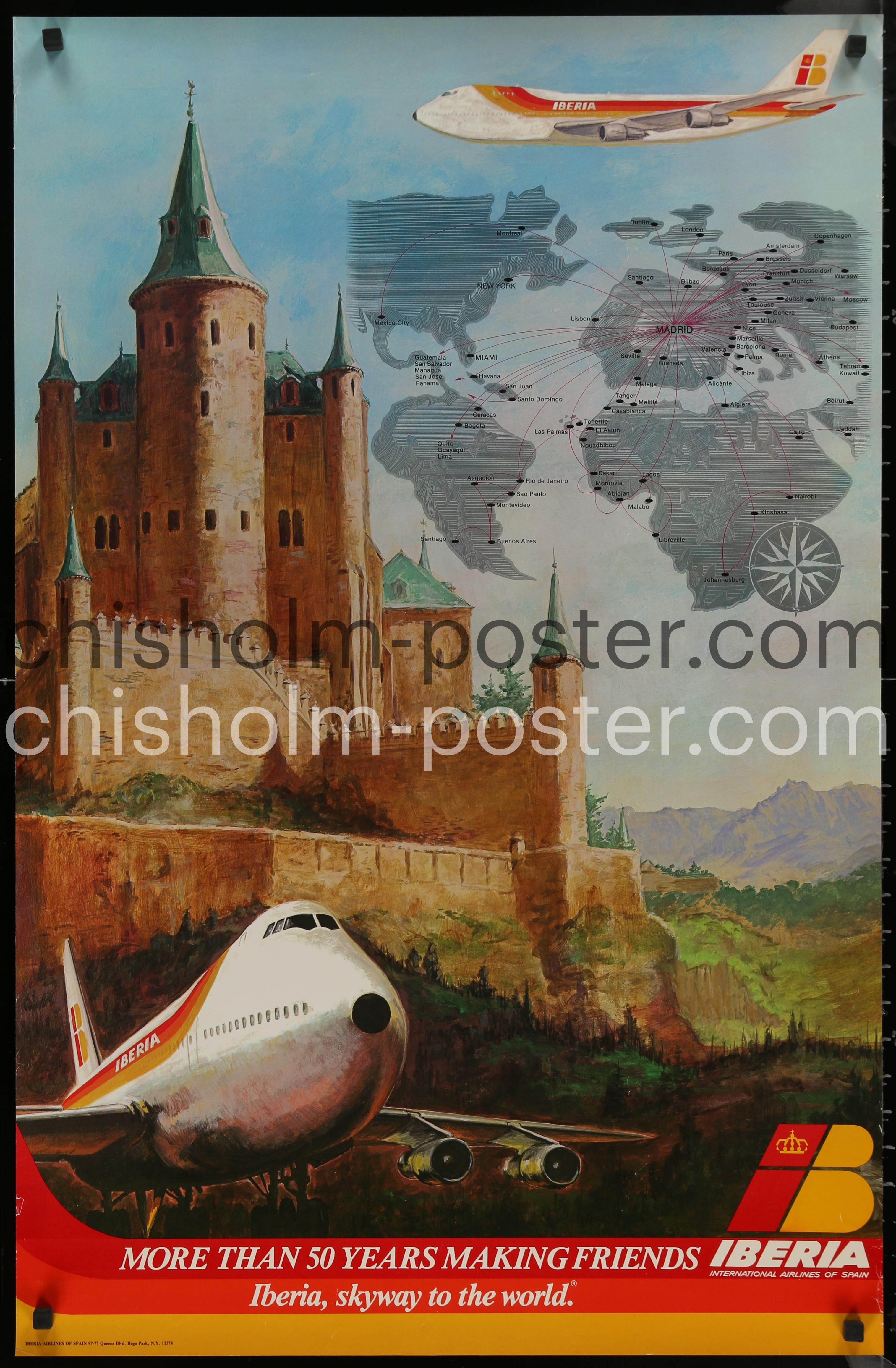Iberia Airlines | Original Vintage Poster | Chisholm Larsson Gallery