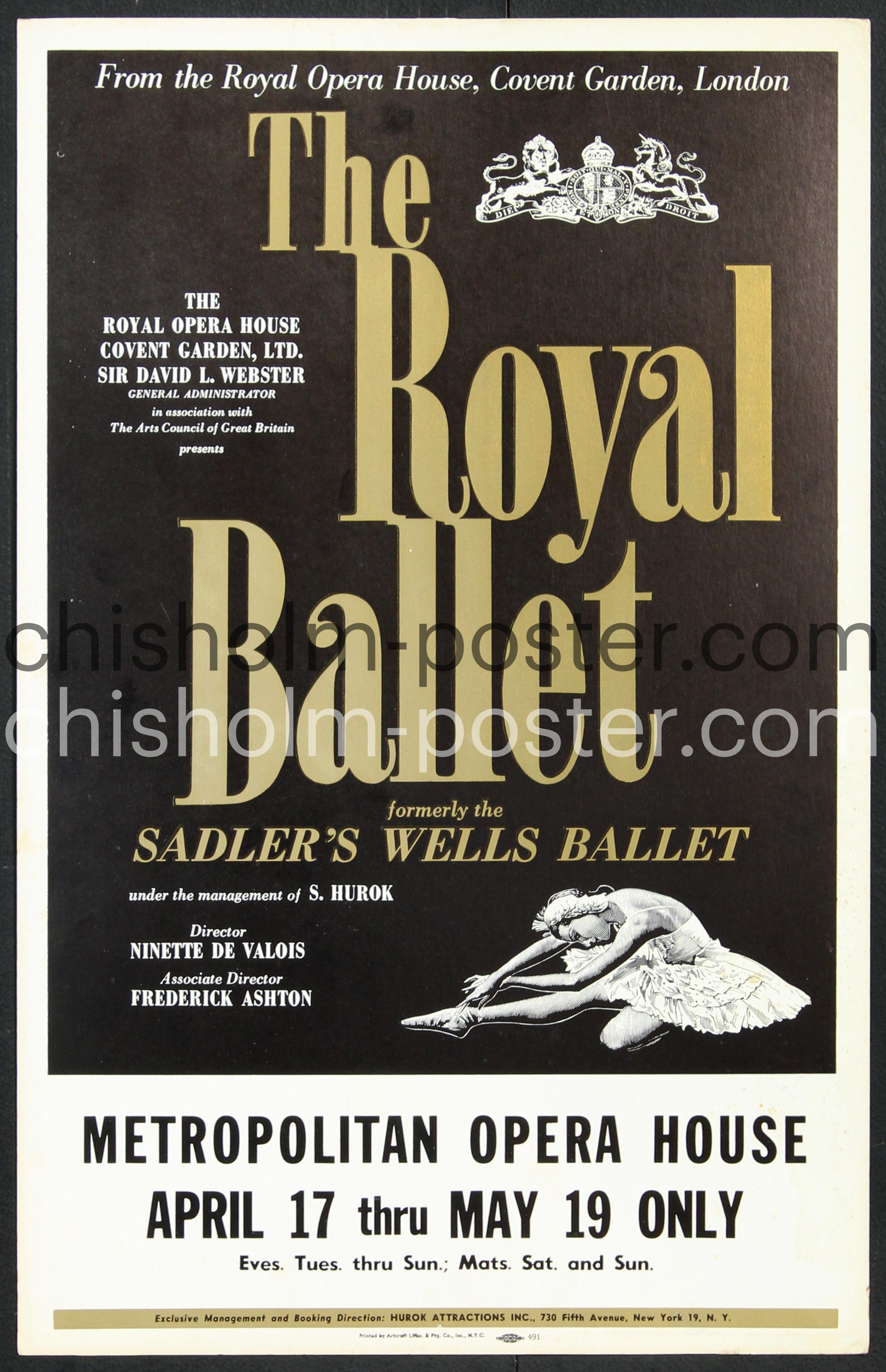 The Royal Ballet - Metropolitan Opera House NYC (Window Card ...