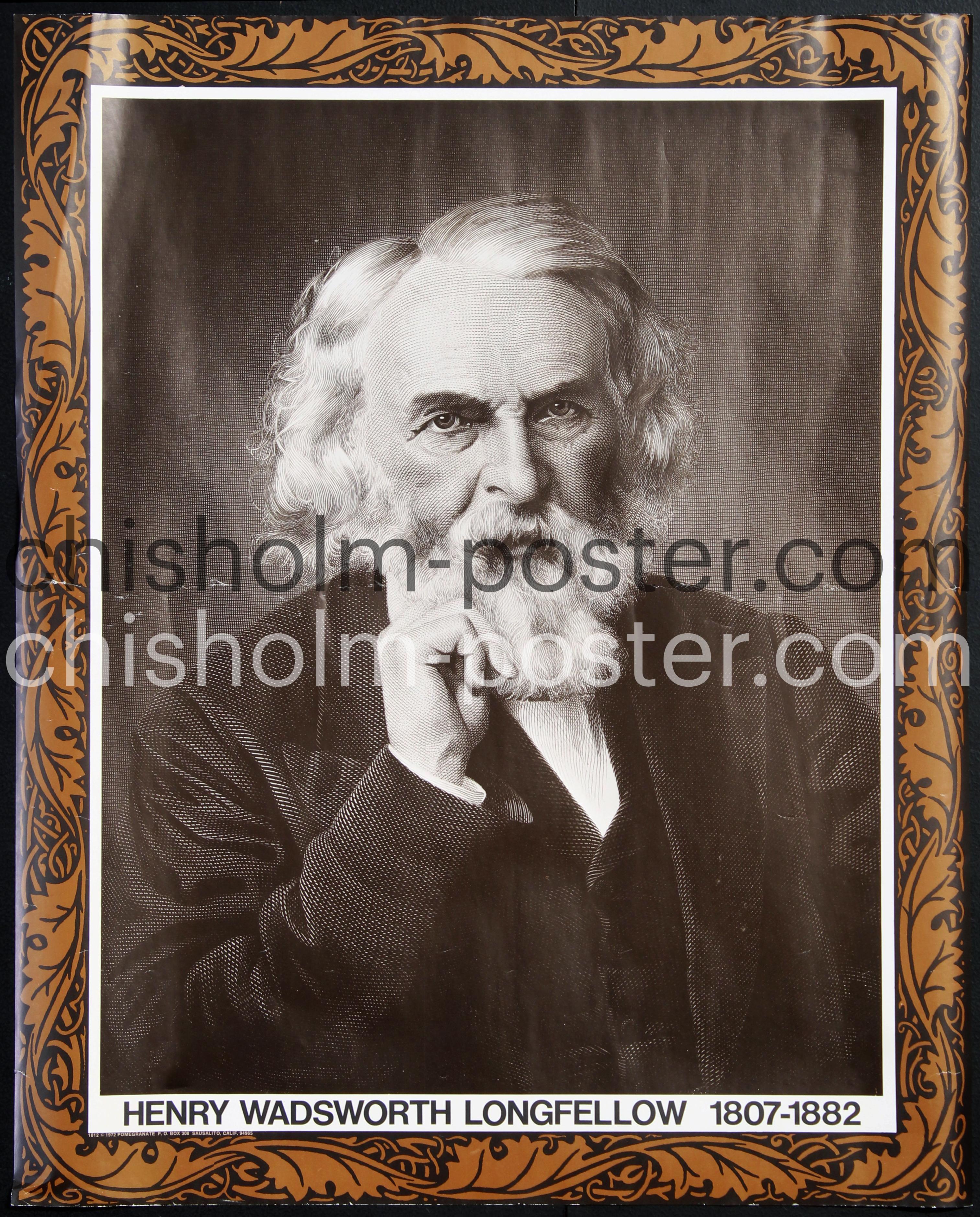 Henry Wadsworth Longfellow 1807 - 1882 | Original Vintage Poster ...