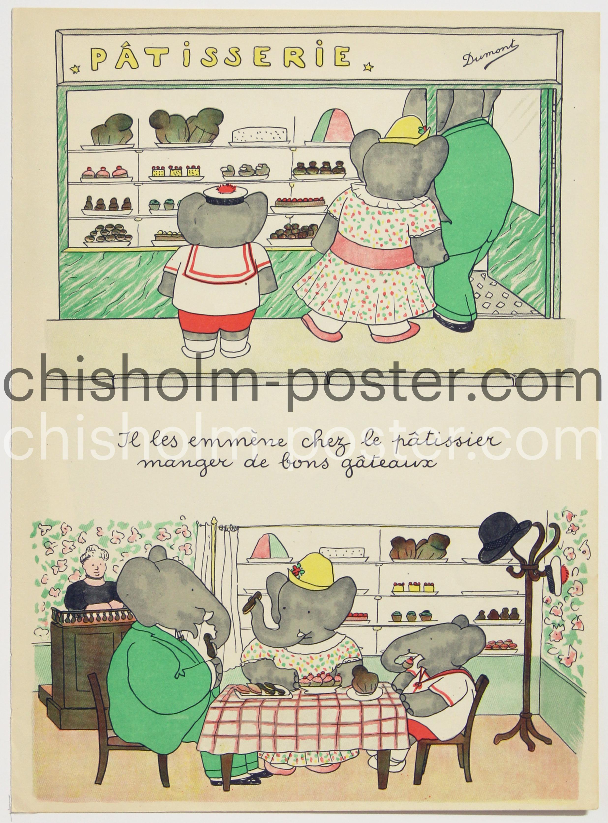 Babar - Patisserie - Il les Emmene chez le patissier manger de bons ...