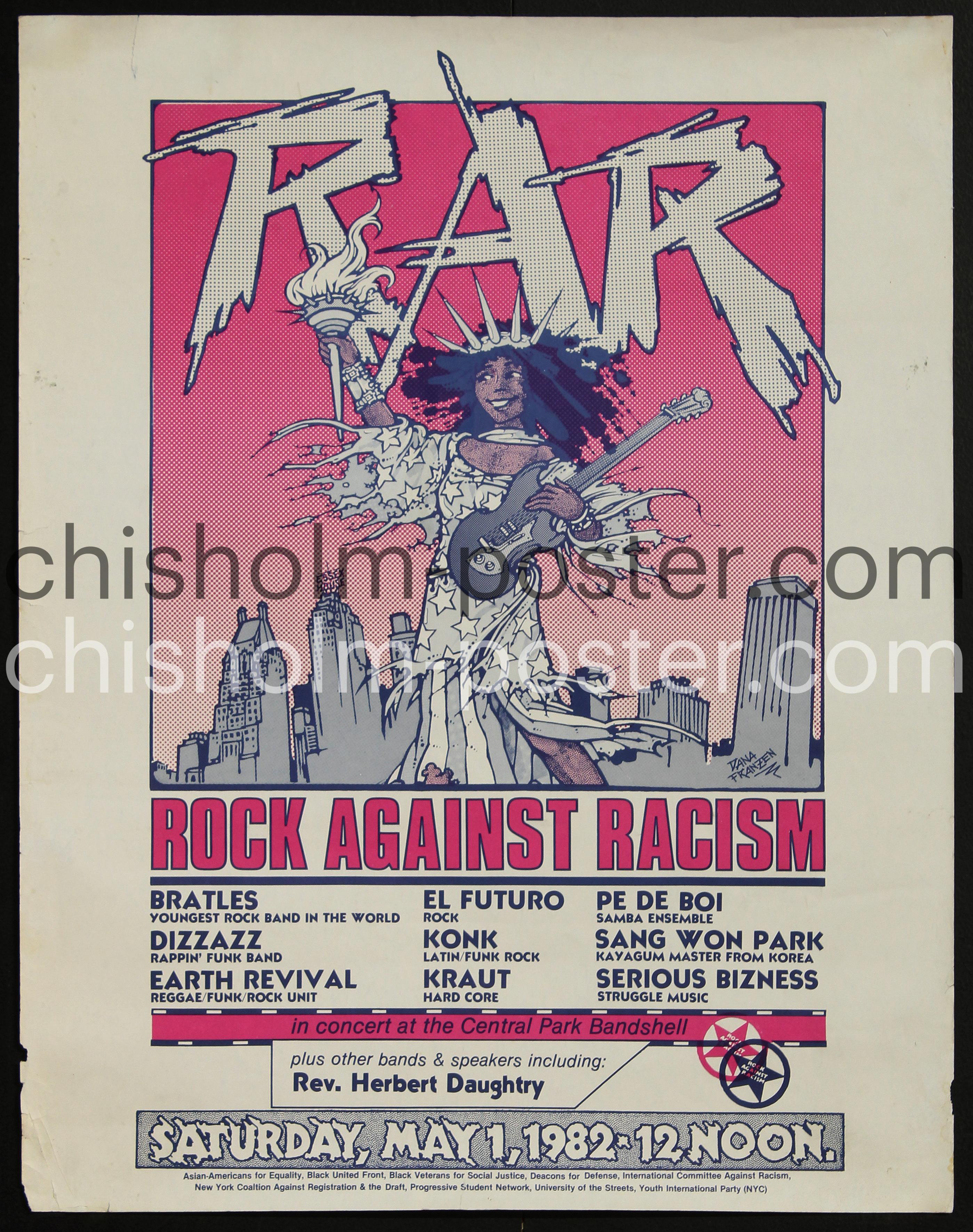 RAR - Rock Against Racism - May 1, 1982 Central Park NYC | Original ...