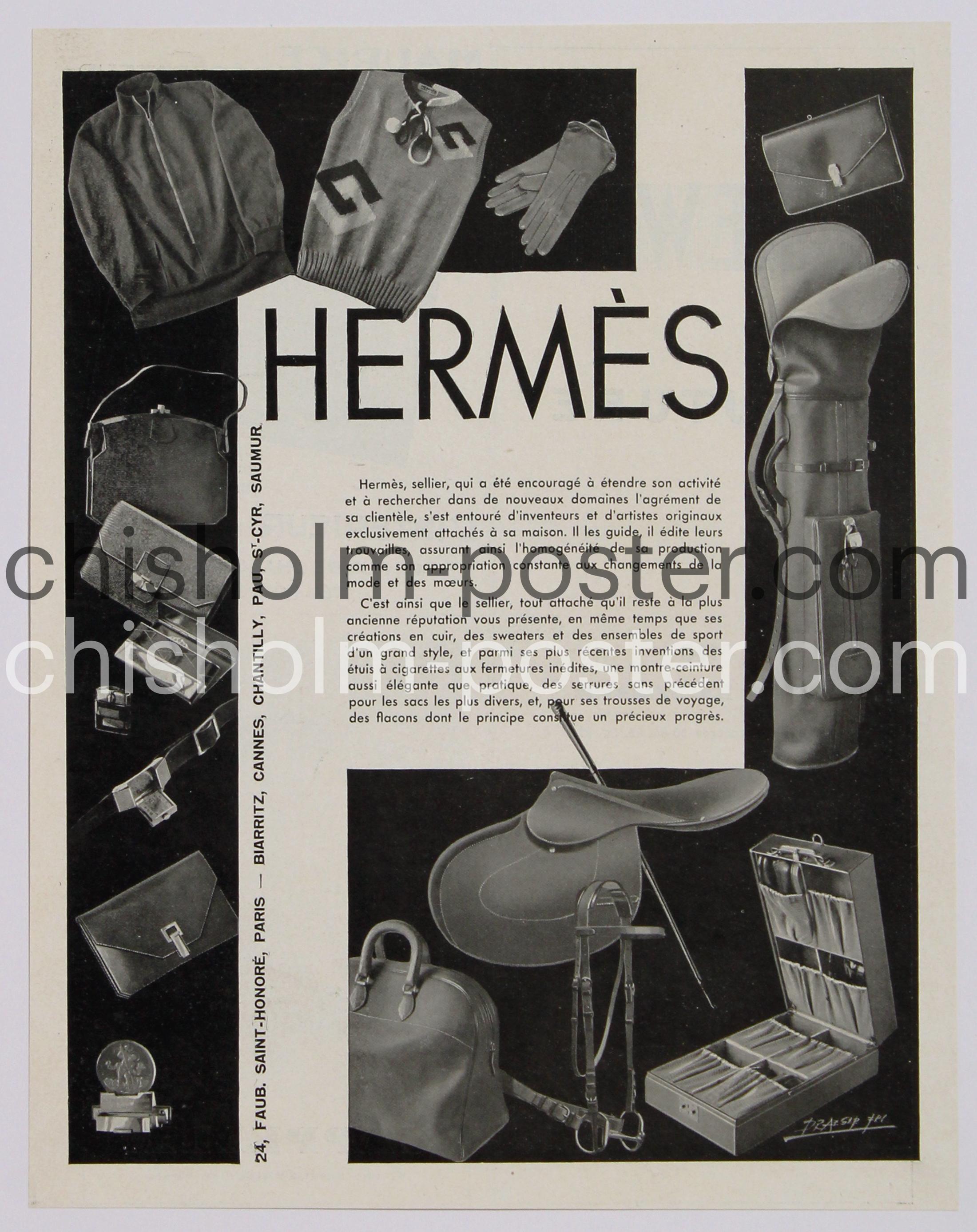 Hermes (Magazine Ad) | Original Vintage Poster | Chisholm Larsson Gallery