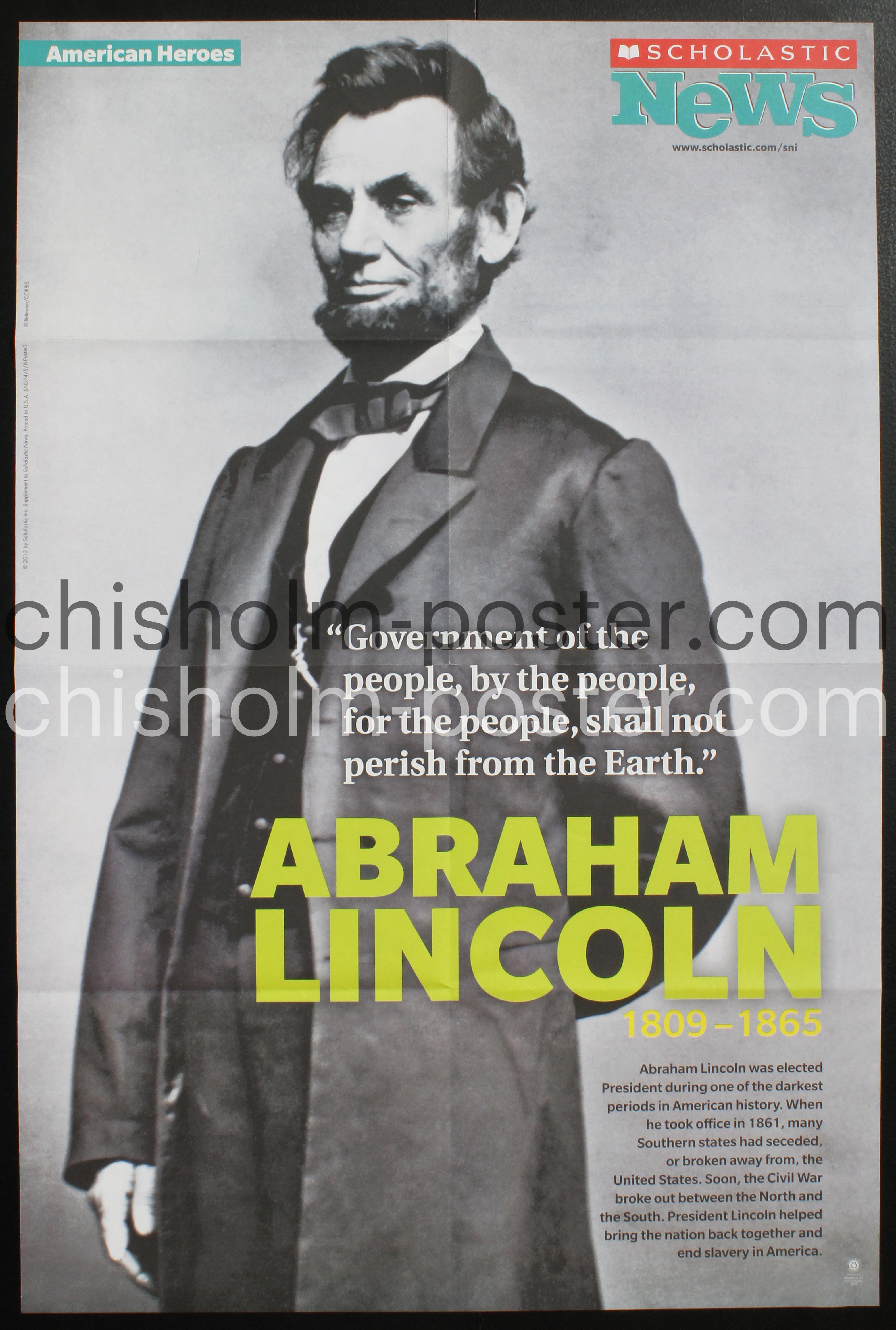 Abraham Lincoln - American Heroes - Scholastic News | Original Vintage ...