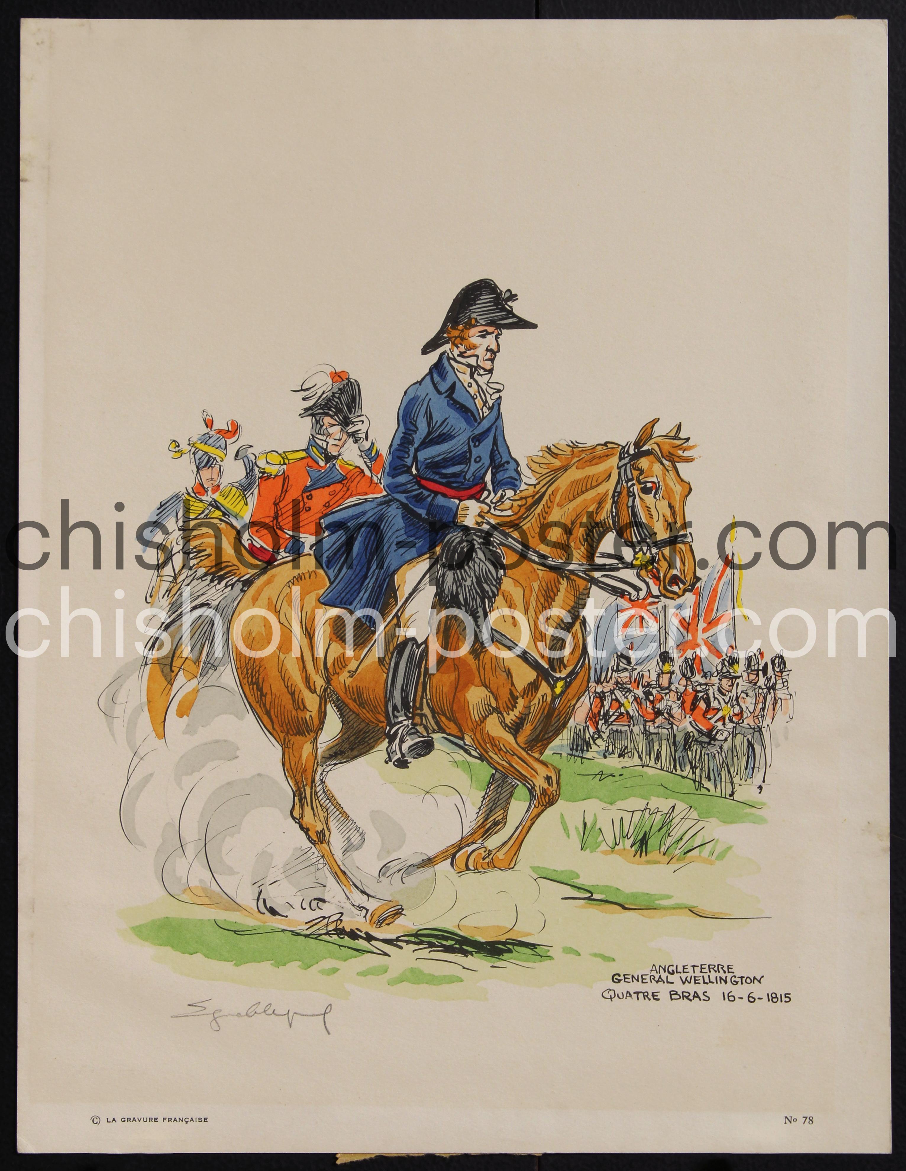 Angleterre - General Wellington - Quatre Bras 16-6-1815 | Original ...