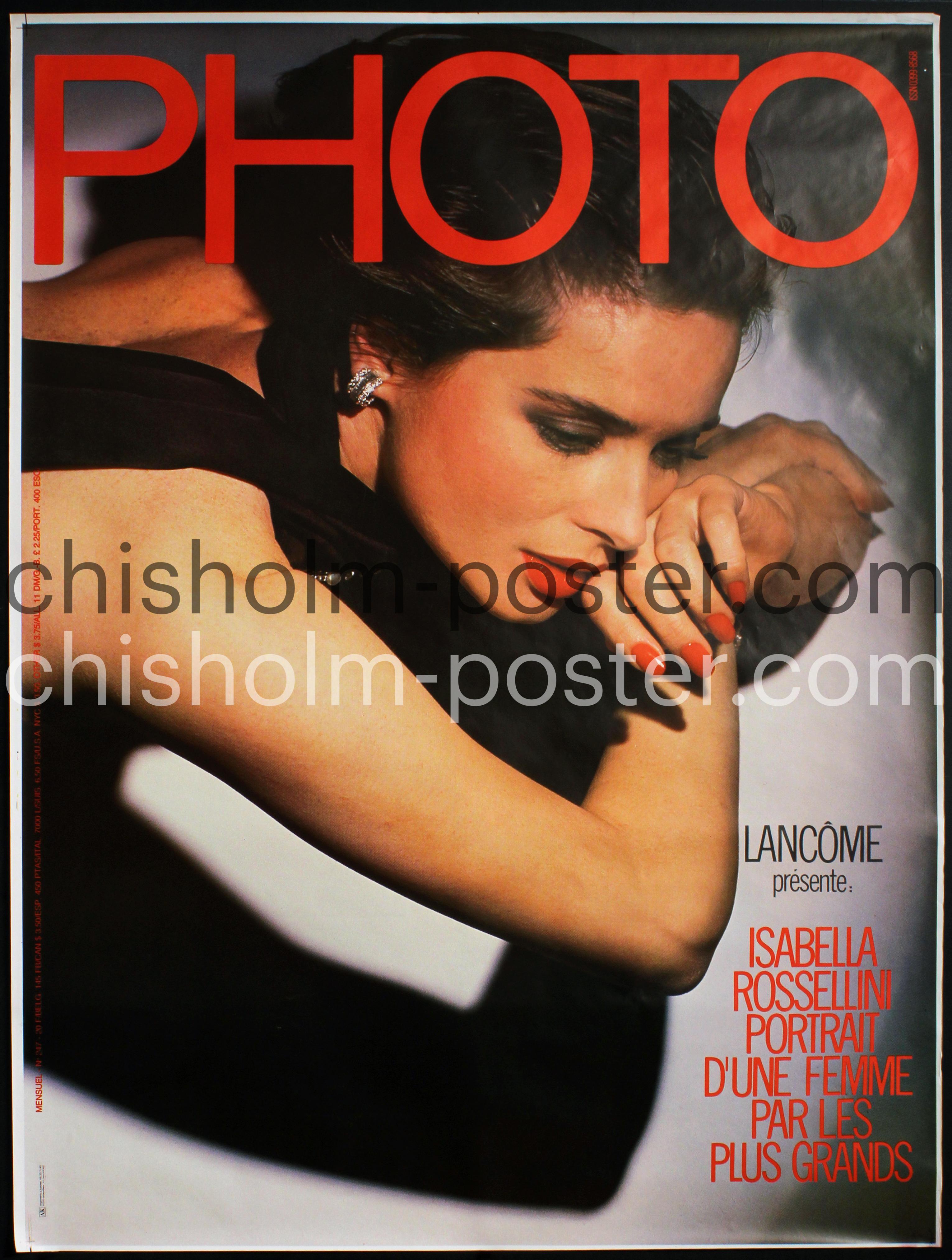 PHOTO Magazine - N°247 1988 - Isabella Rossellini | Original Vintage Poster | Chisholm Larsson ...
