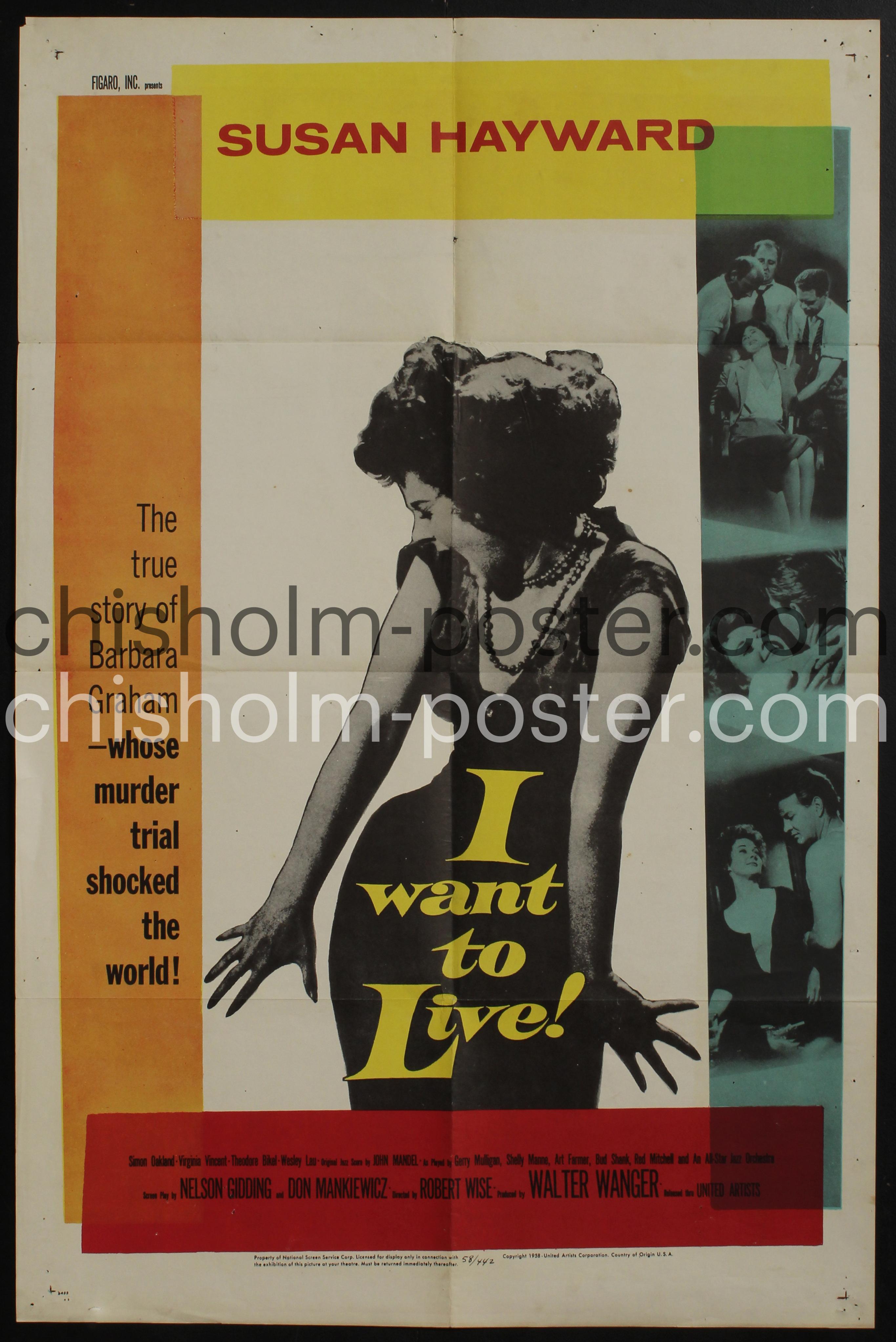 I Want to Live! | Original Vintage Poster | Chisholm Larsson Gallery