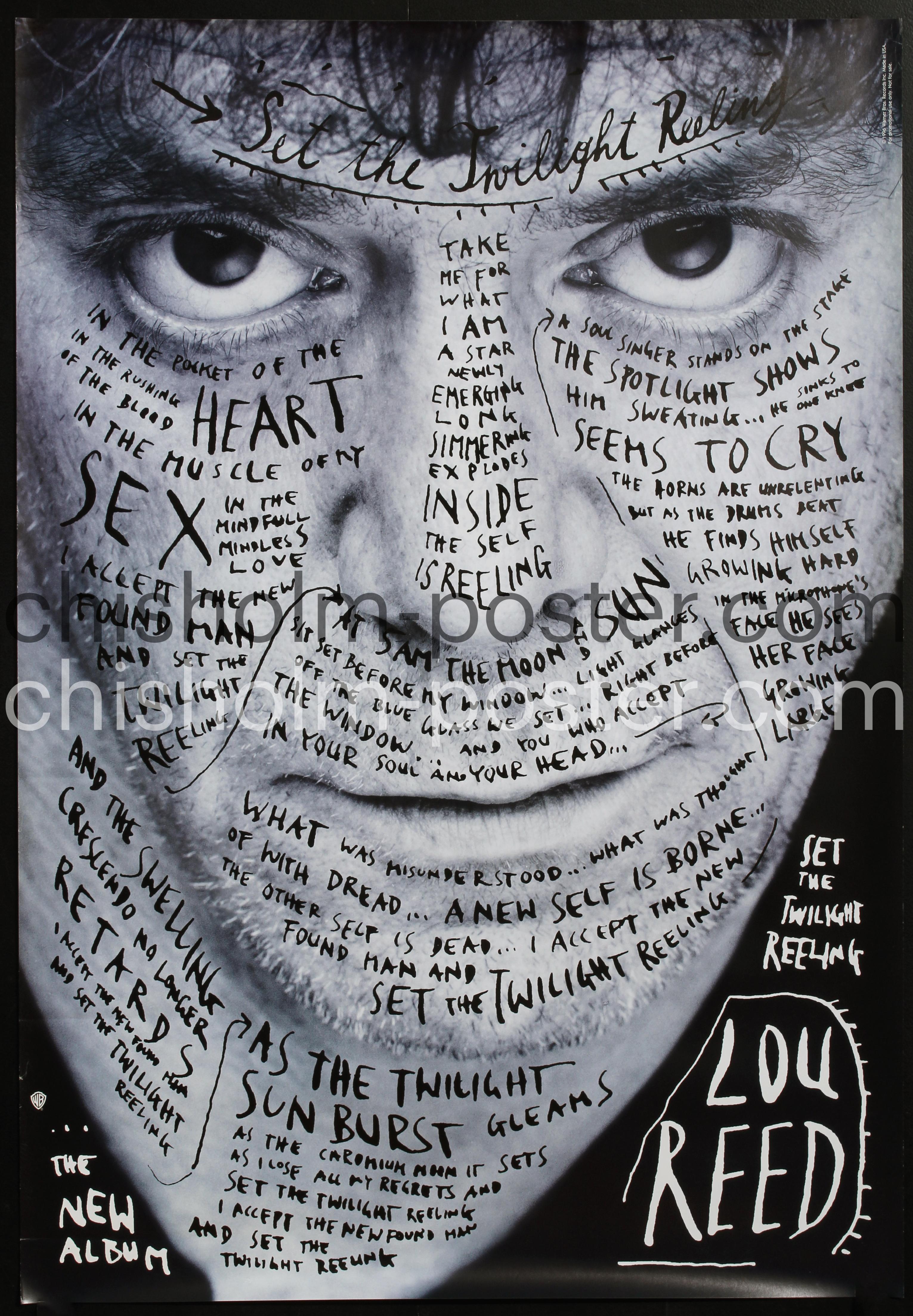 Lou Reed - Set The Twilight Reeling | Original Vintage Poster | Chisholm Larsson Gallery