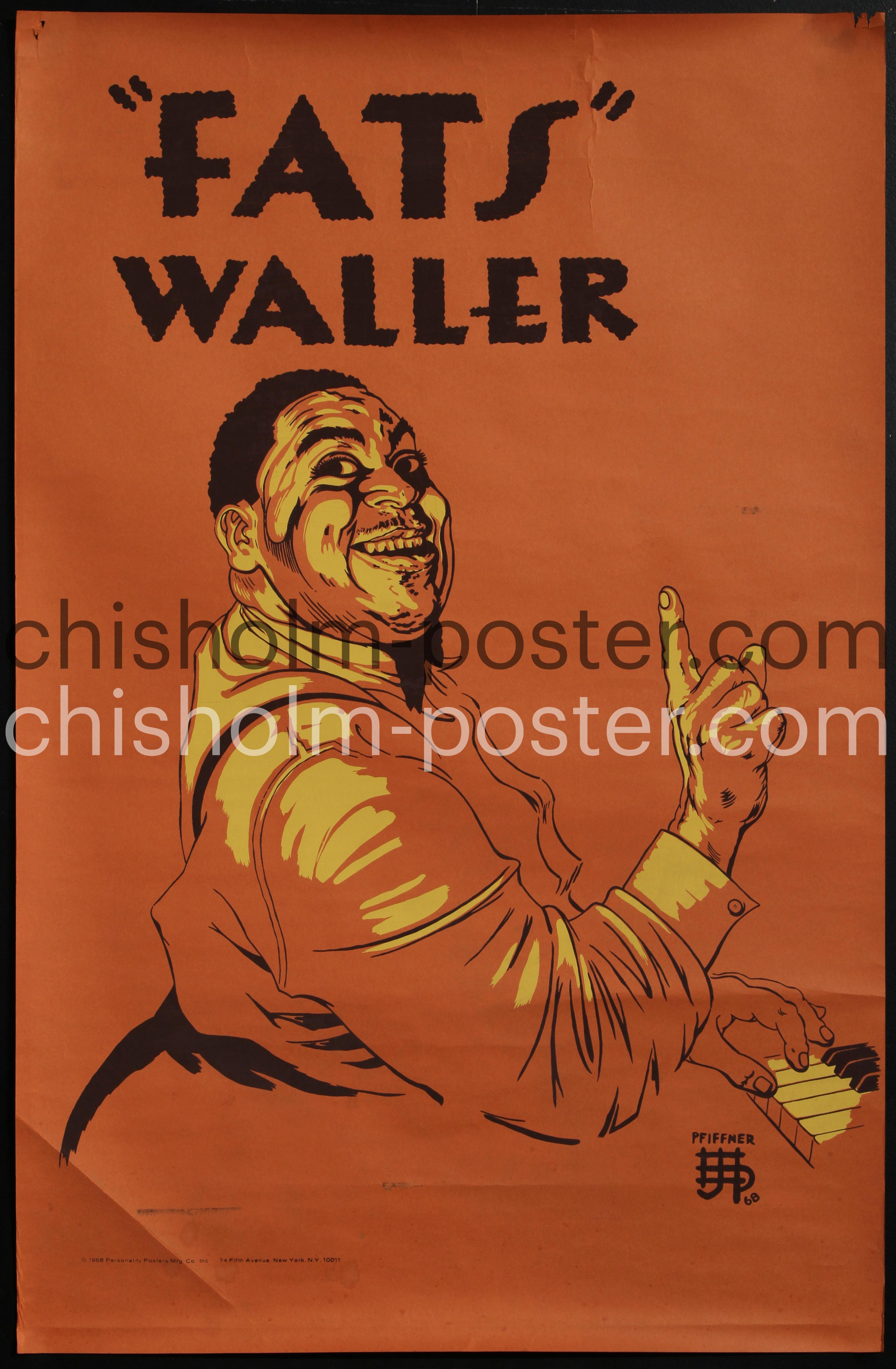 Fats Waller | Original Vintage Poster | Chisholm Larsson Gallery
