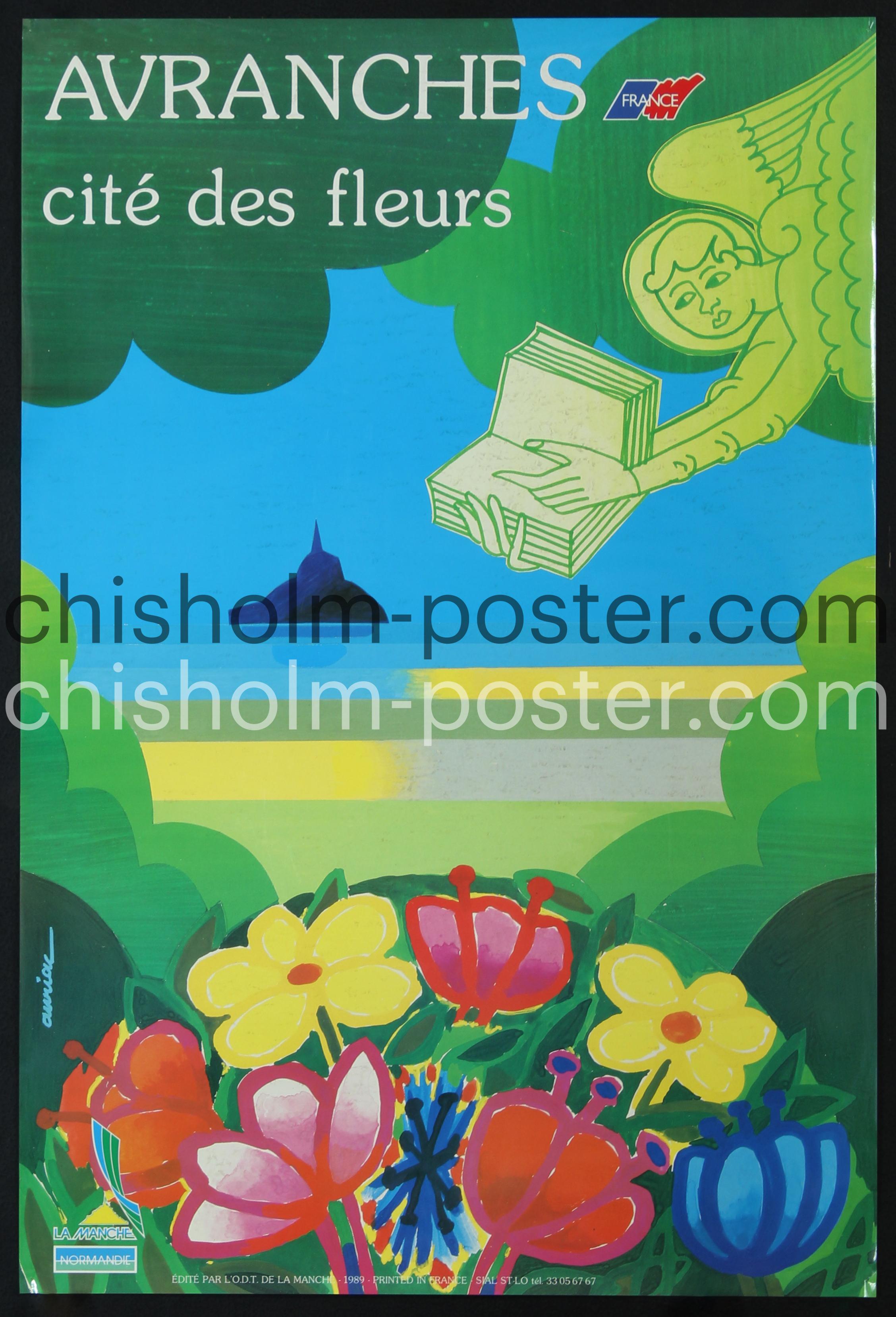 Avranches Cite de Fleurs | Original Vintage Poster | Chisholm Larsson ...