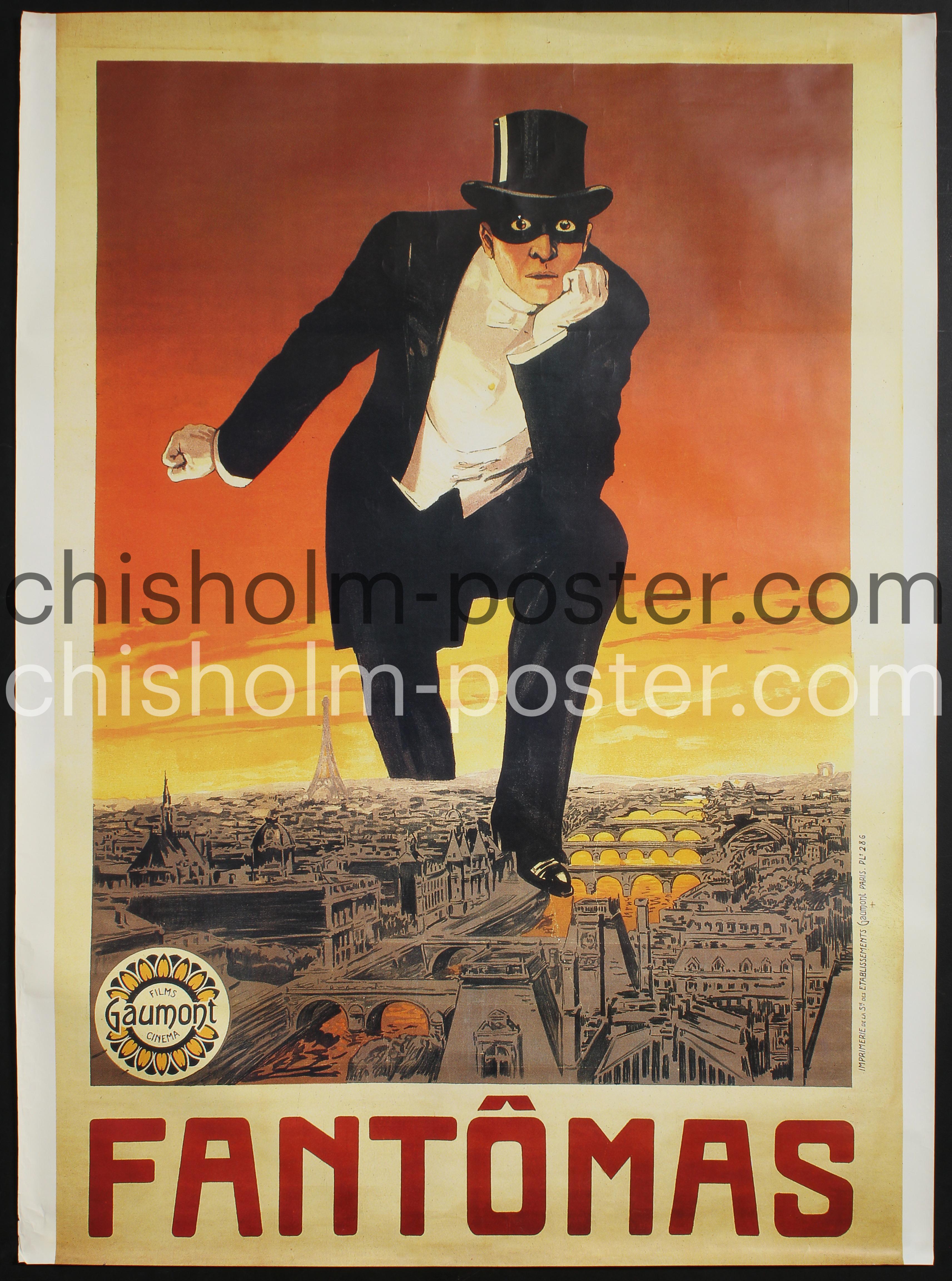 Fantomas (3) (Contemporary Offset Printing) | Original Vintage Poster ...