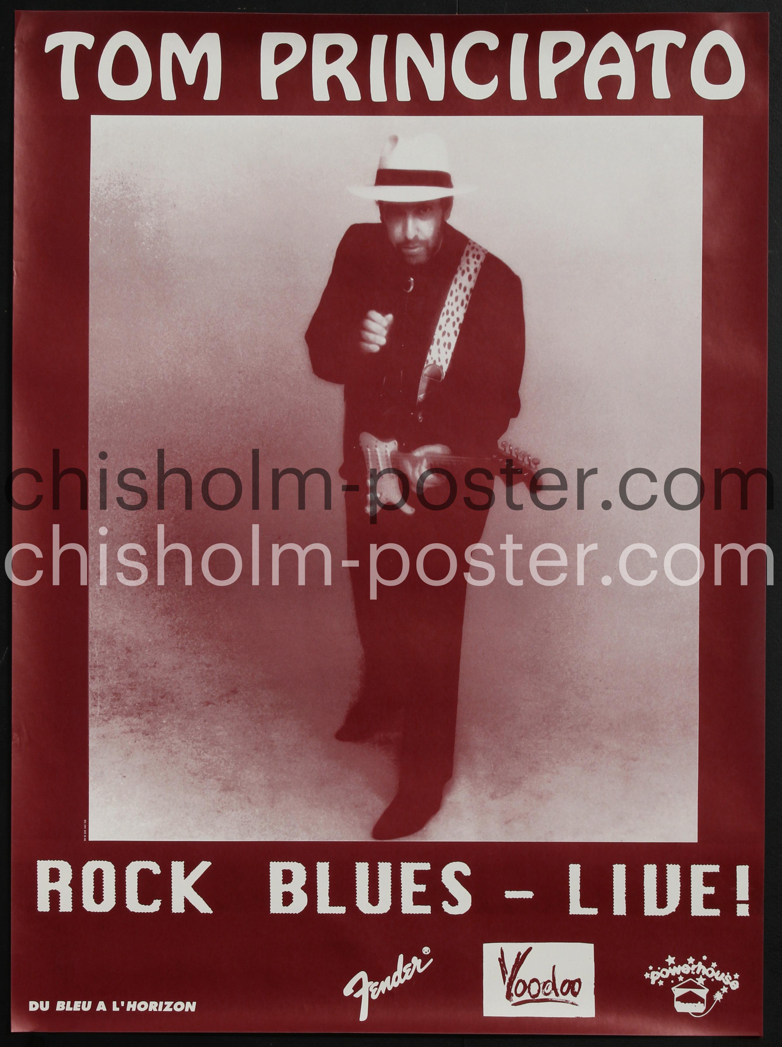 Tom Principato - Rock Blues - Live! | Original Vintage Poster | Chisholm Larsson Gallery