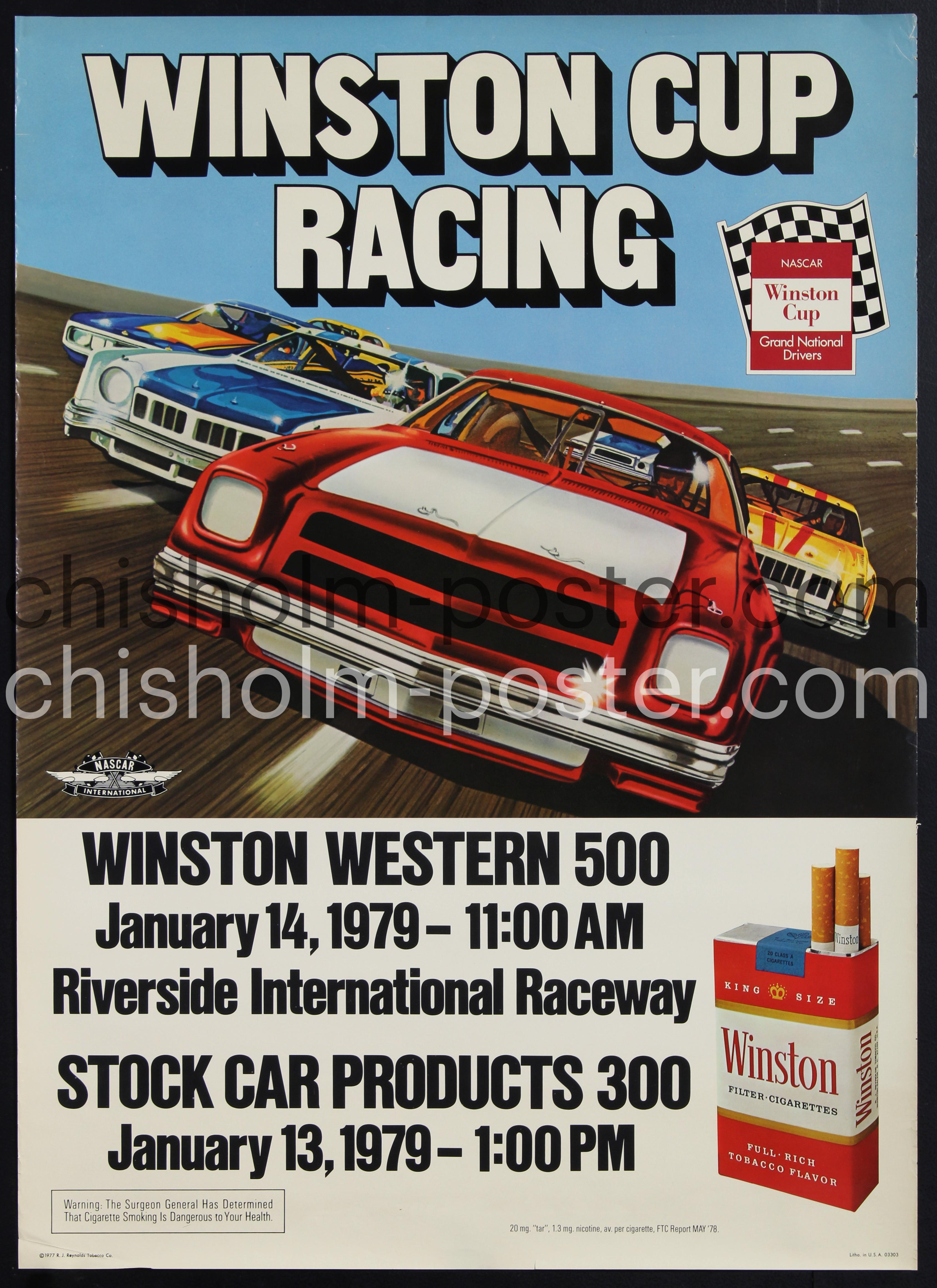 Winston Cup Racing - Winston Western 500 January 14, 1979 | Original ...