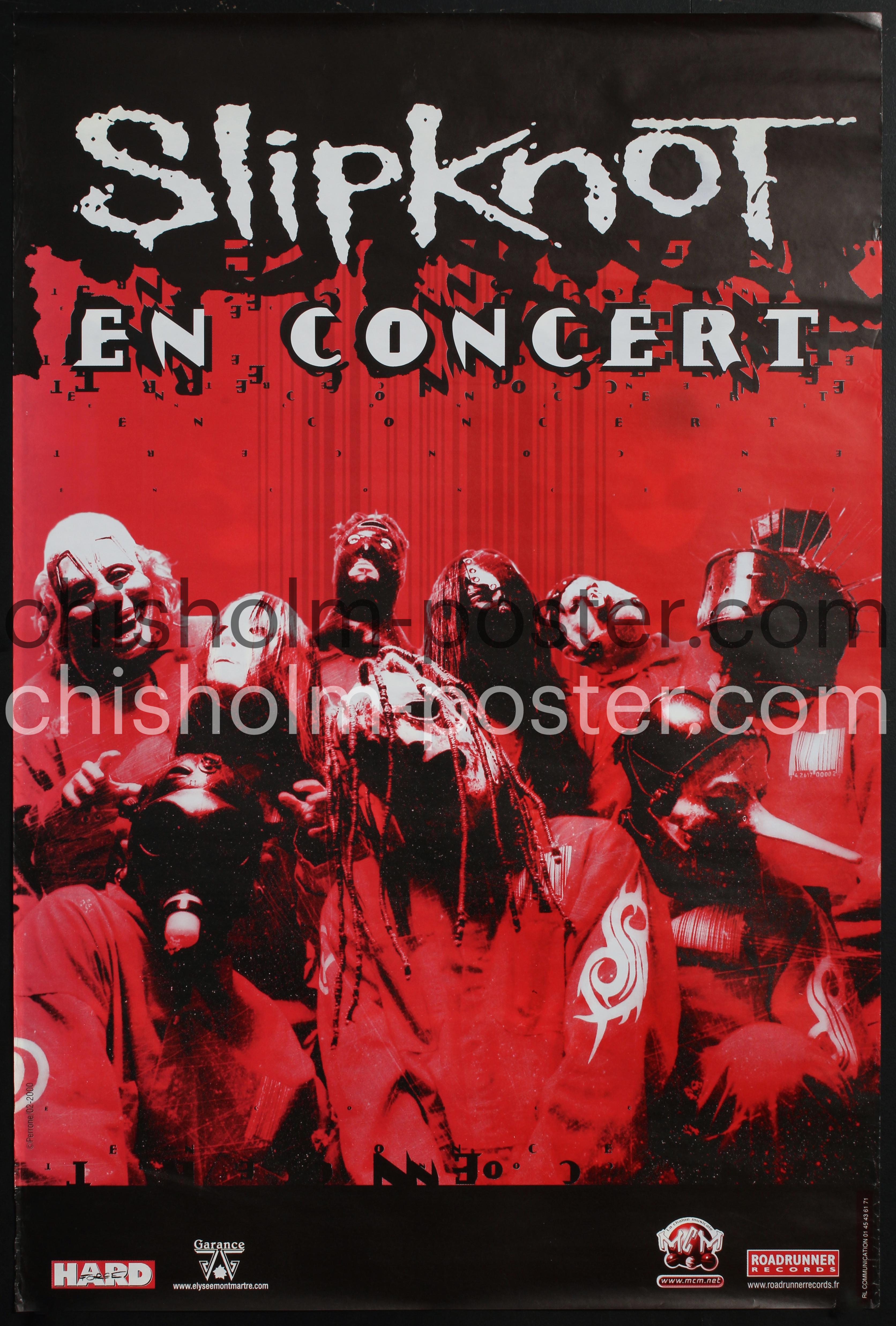 Slipknot en Concert | Original Vintage Poster | Chisholm Larsson Gallery