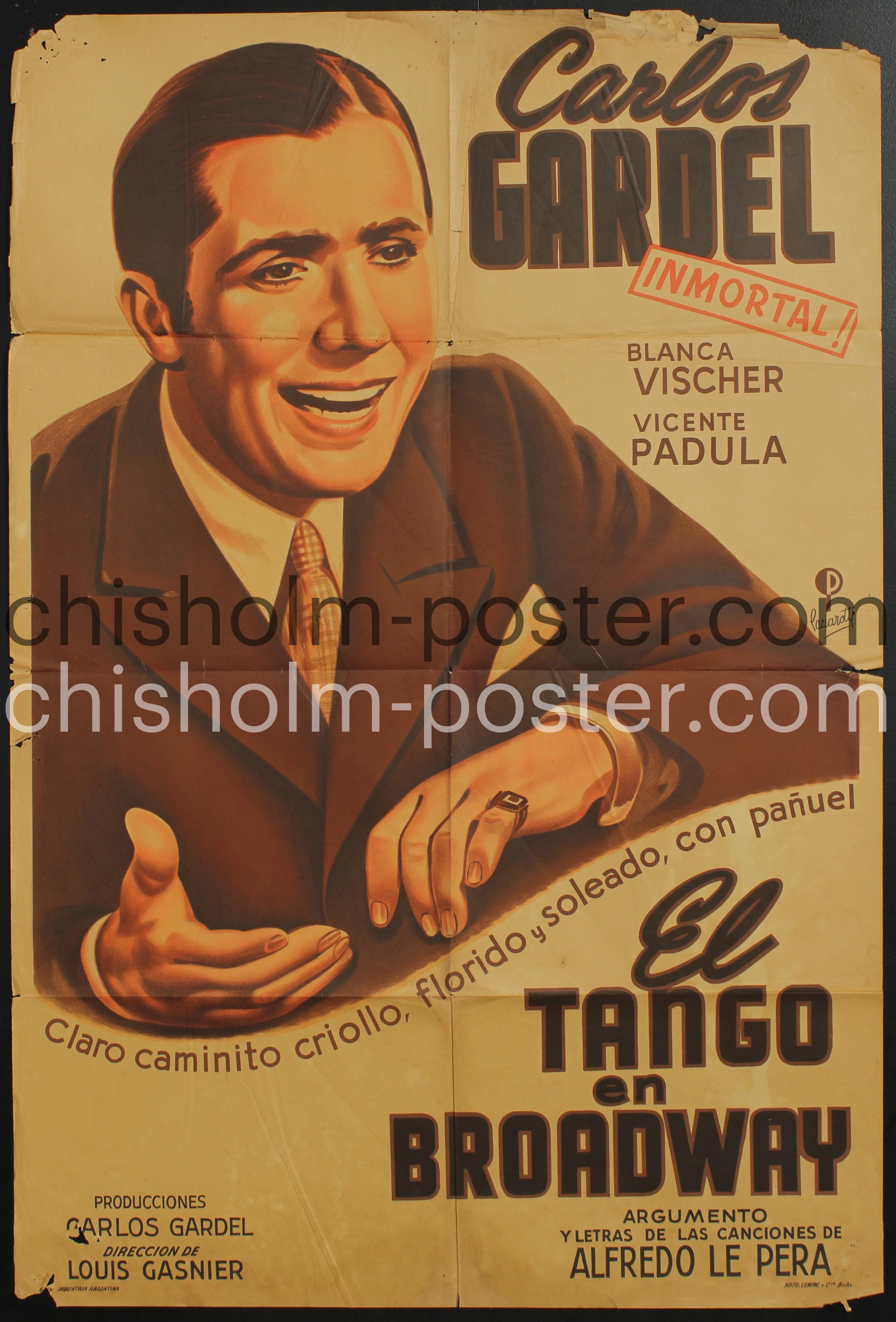 El Tango en Broadway (1930s) | Original Vintage Poster | Chisholm ...