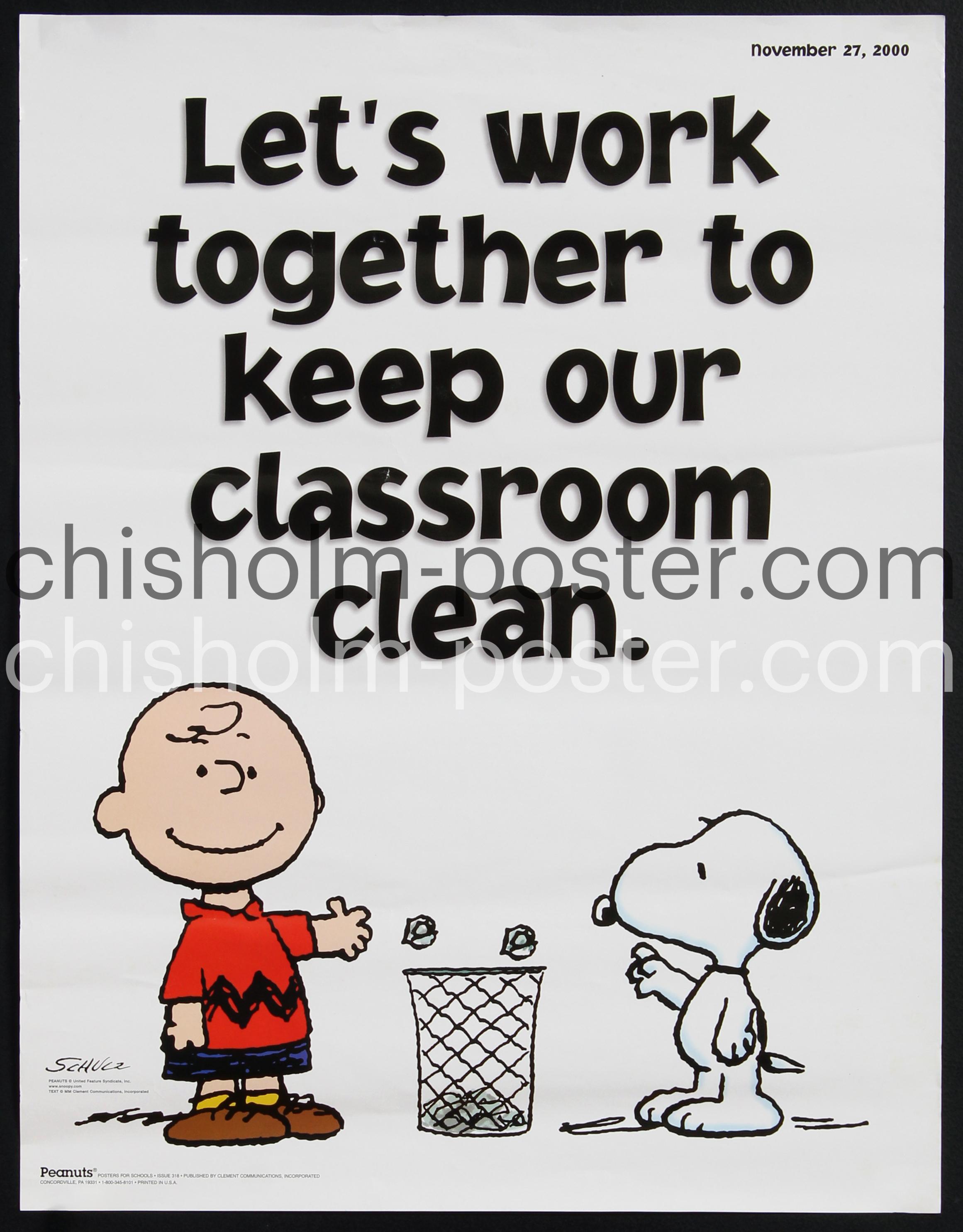 Charlie Brown and Snoopy - Peanuts - Let's Work Together To Keep Our ...