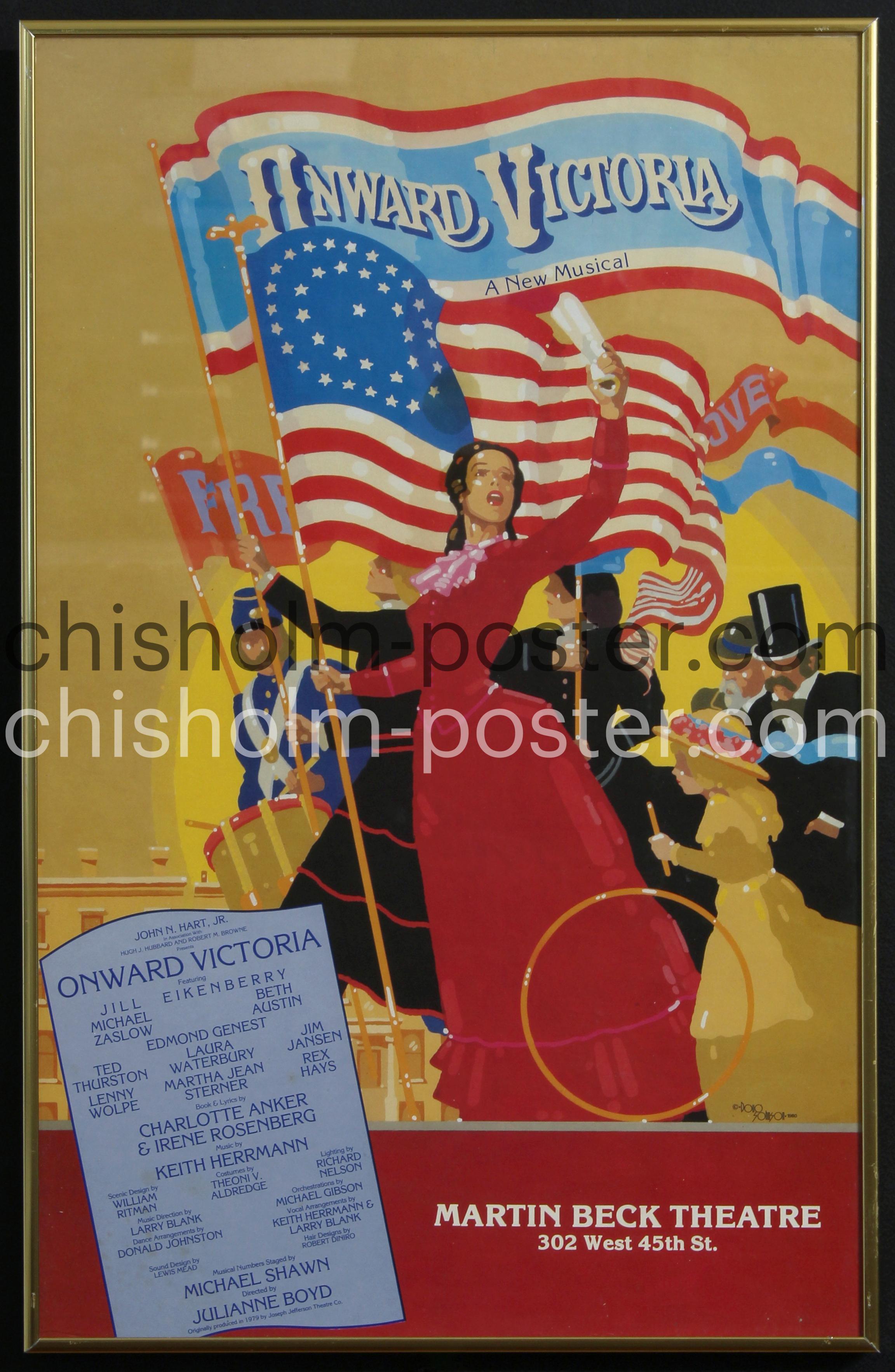 Onward Victoria - Martin Beck Theatre NYC (Window Card) | Original ...