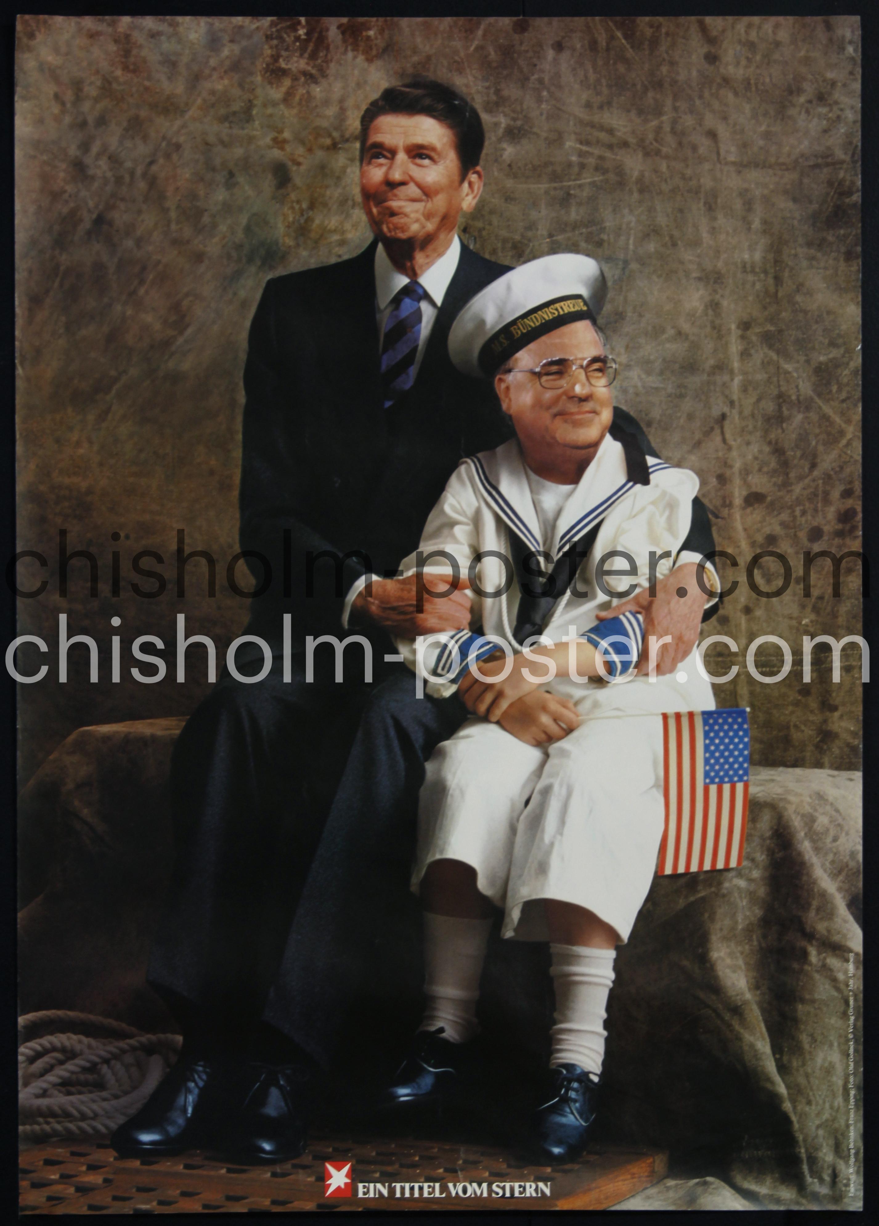 Ronald Reagan with Helmut Kohl - Ein Titel vom Stern - Stern Magazine ...