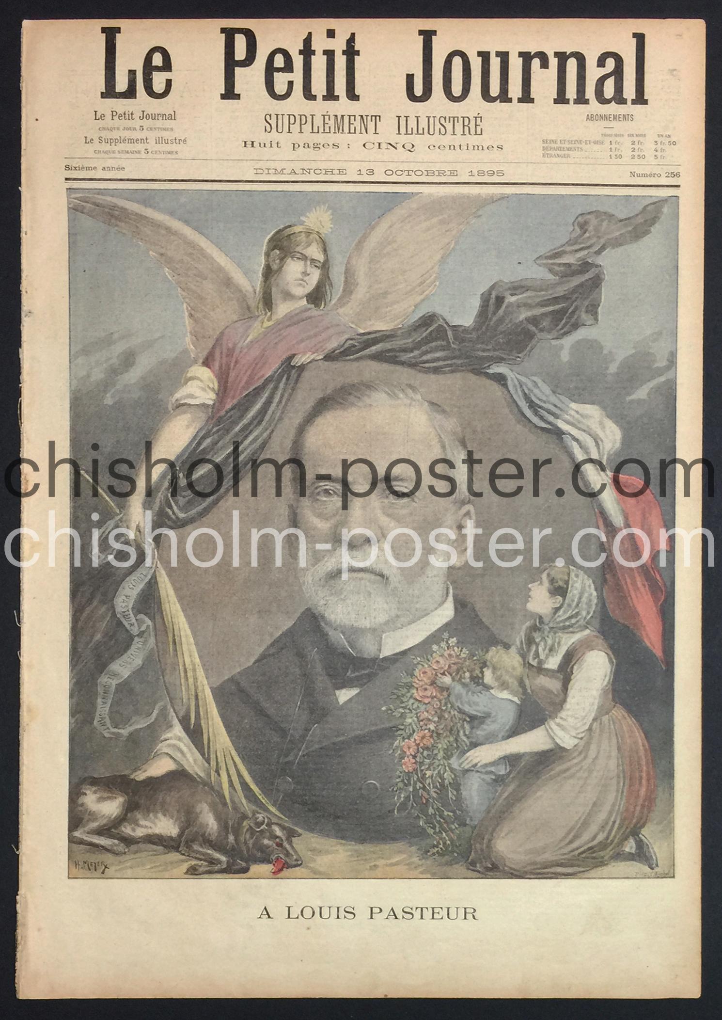 Le Petit Journal - A Louis Pasteur - 13 Octobre 1895 - (Full Newspaper ...