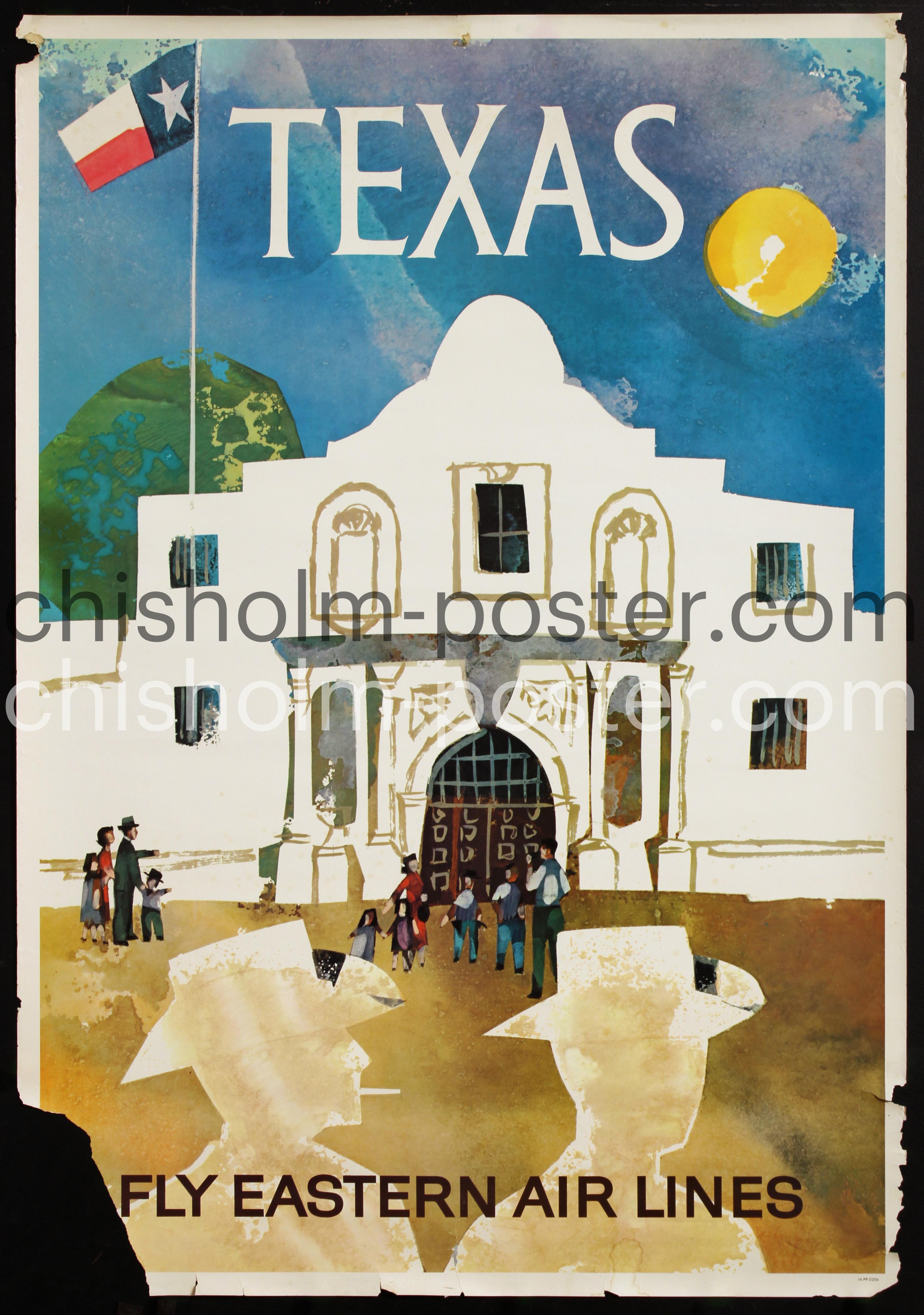 Texas - Fly Eastern Air Lines (Eastern Airlines) | Original Vintage ...