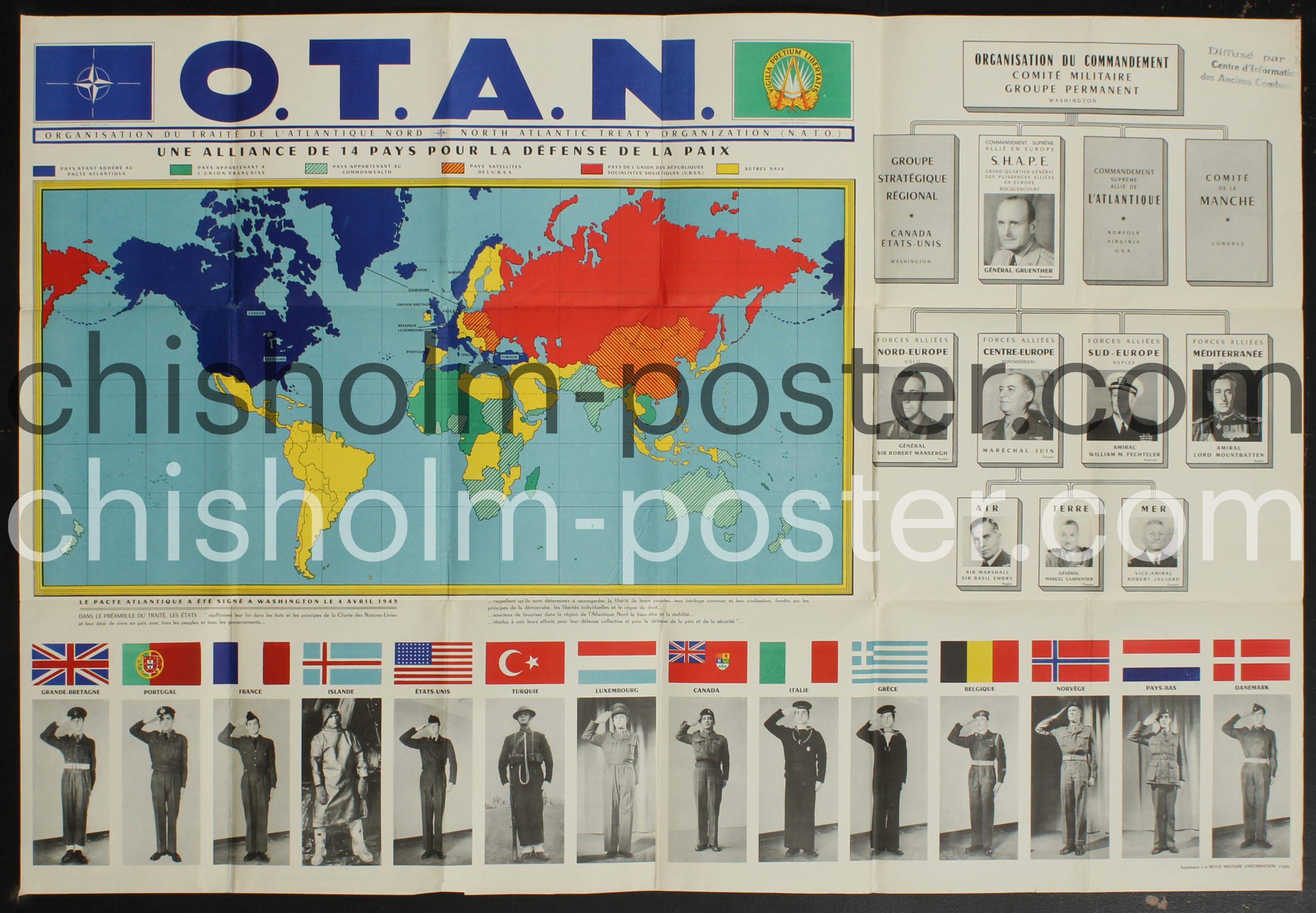 OTAN - O.T.A.N. Organition du Traite de L'Atlantique Nord | Original ...