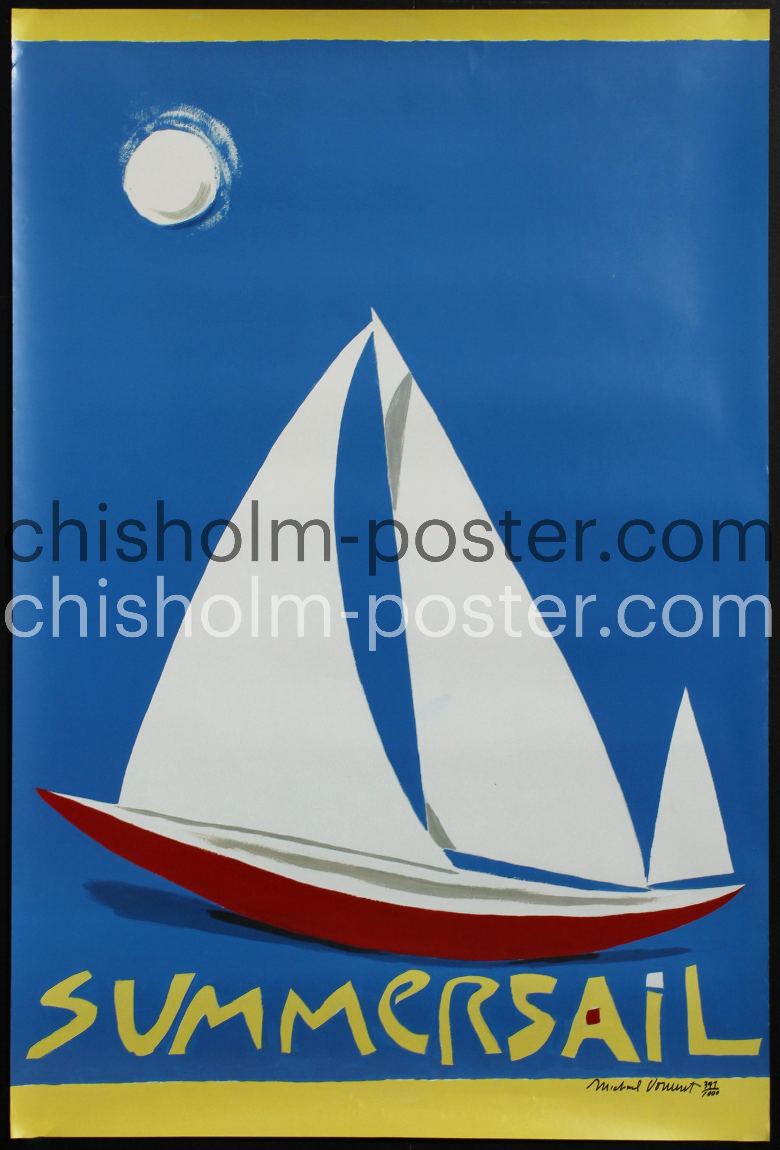 Summersail - Signed and numbered | Original Vintage Poster | Chisholm Larsson Gallery