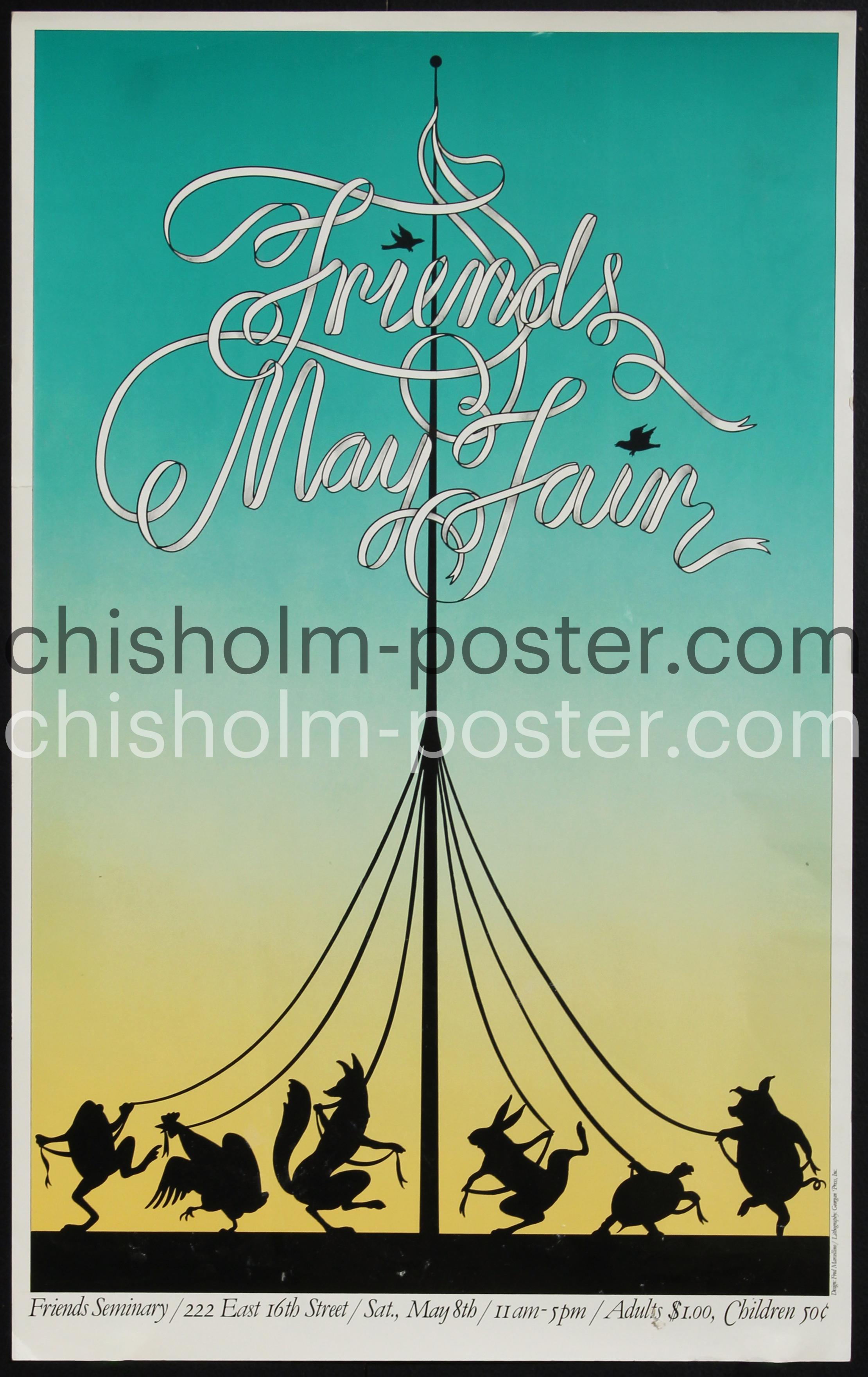 Friends Seminary - Friends May Fair (5) | Original Vintage Poster ...