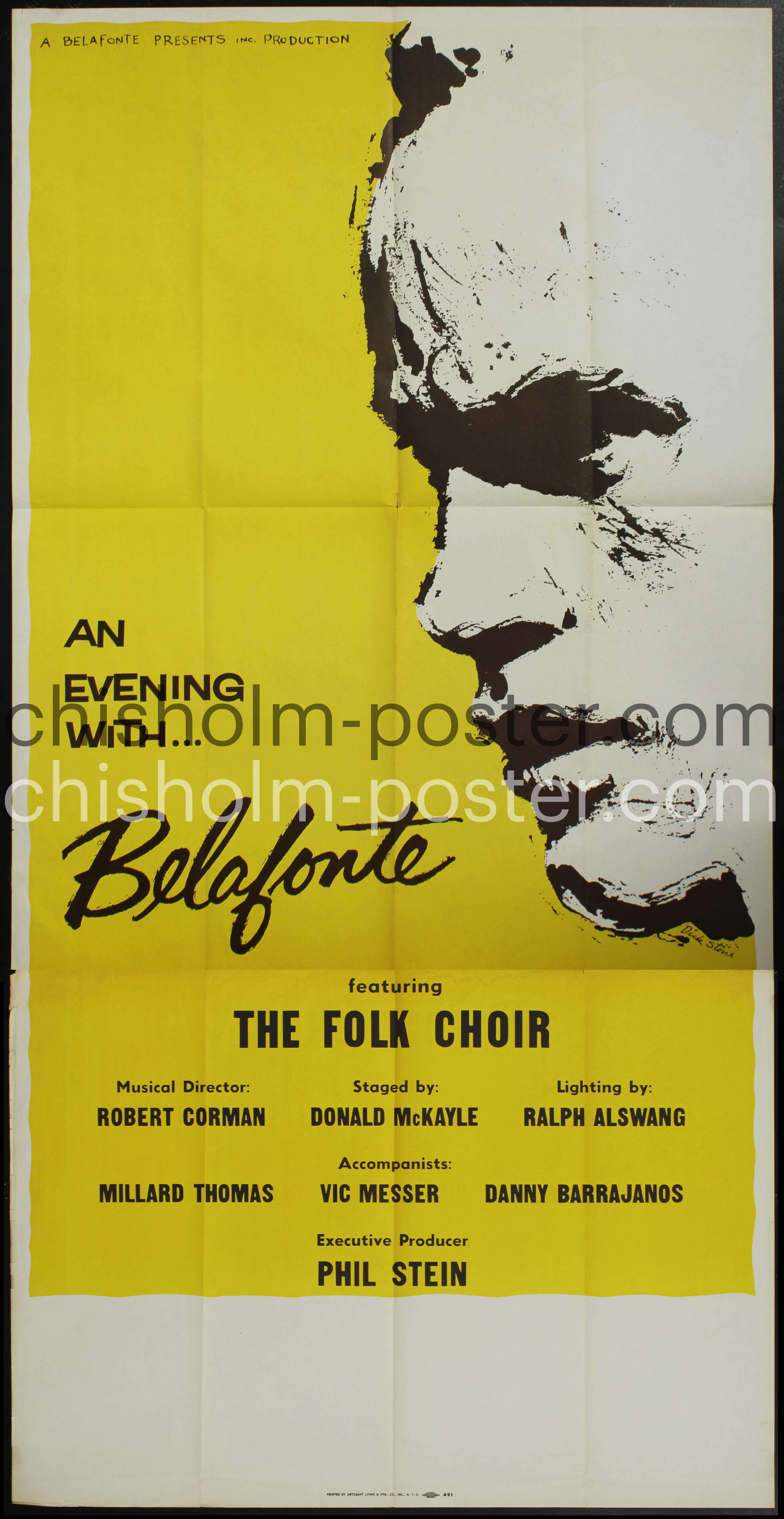An Evening with Belafonte Featuring the Folk Choir | Original Vintage ...