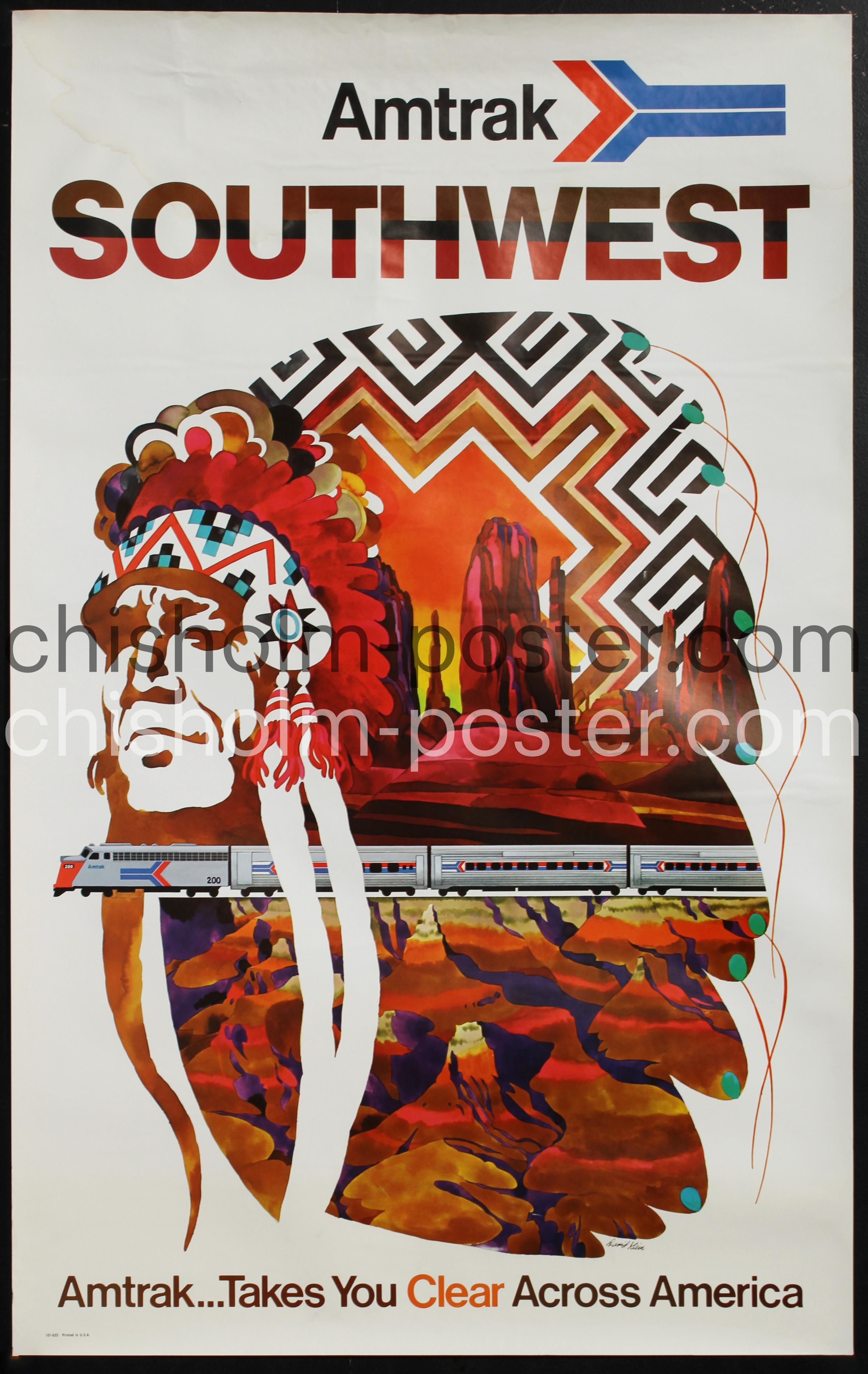 Amtrak - Southwest | Original Vintage Poster | Chisholm Larsson Gallery