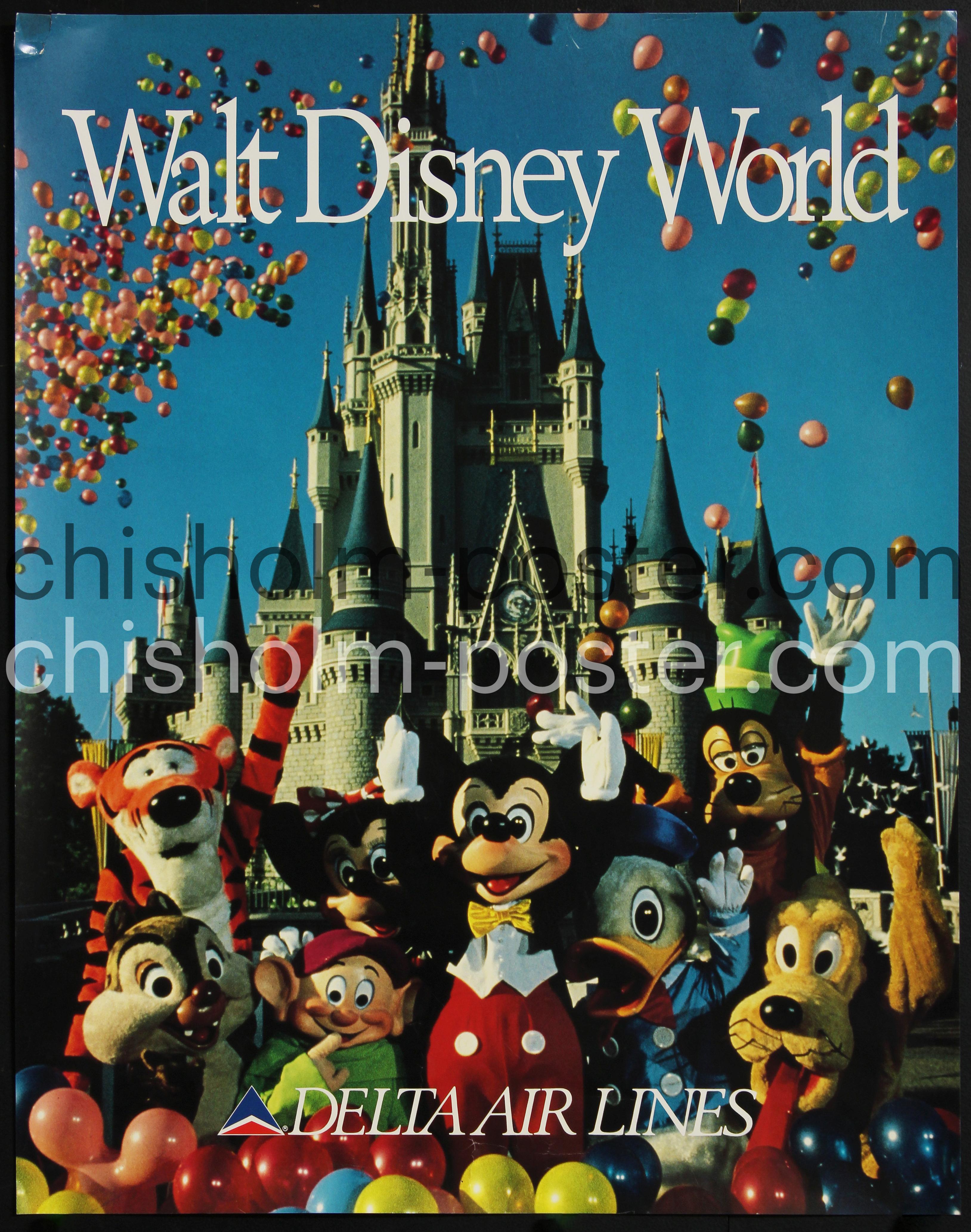 Delta Air Lines - Walt Disney World (2) | Original Vintage Poster ...