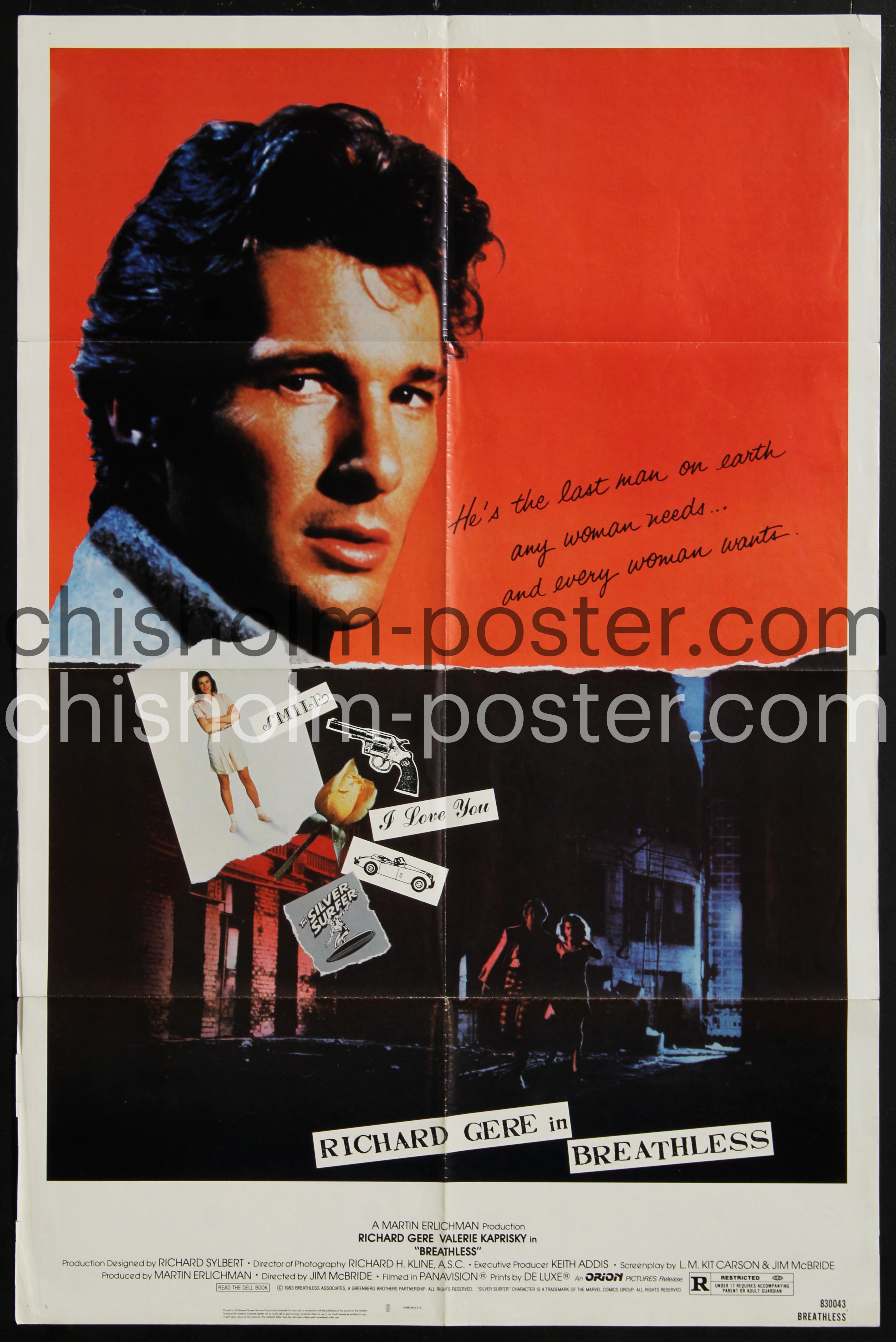Breathless (1983) | Original Vintage Poster | Chisholm Larsson Gallery