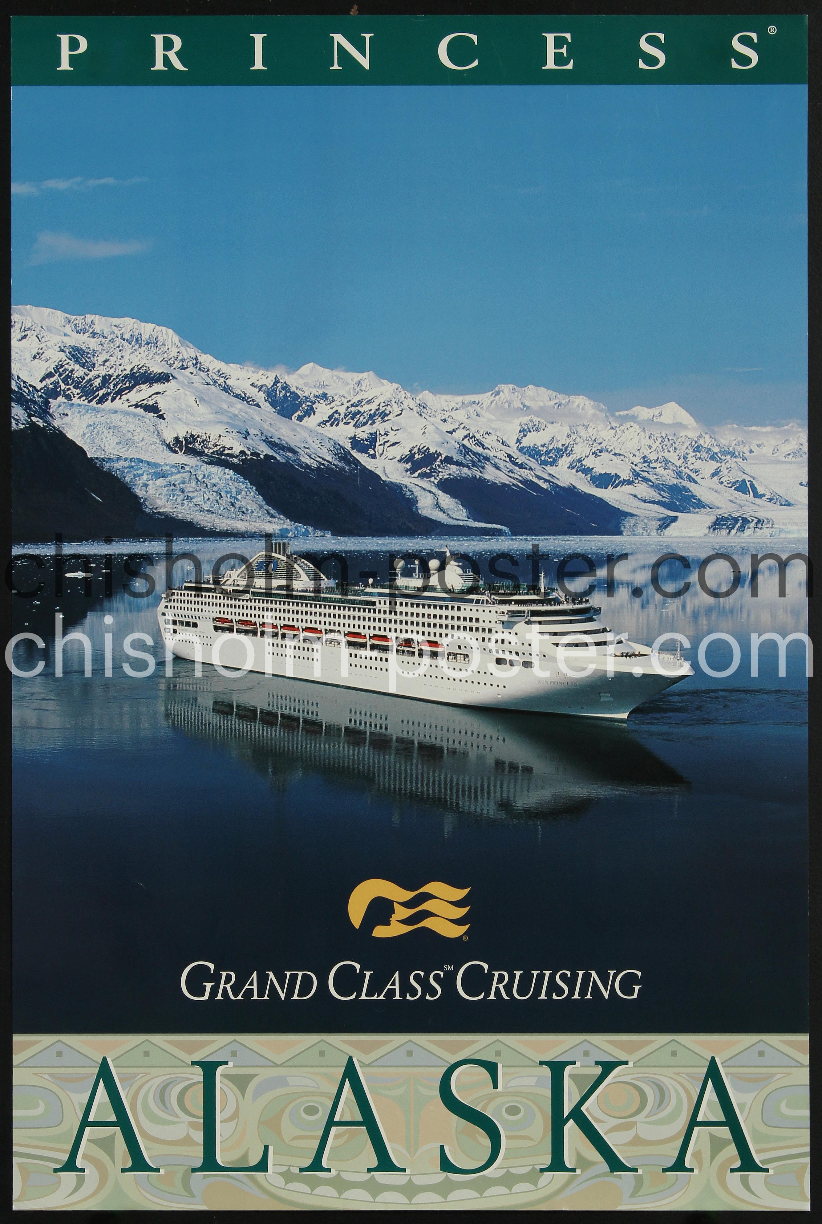 Princess Grand Class Cruising - Alaska | Original Vintage Poster ...