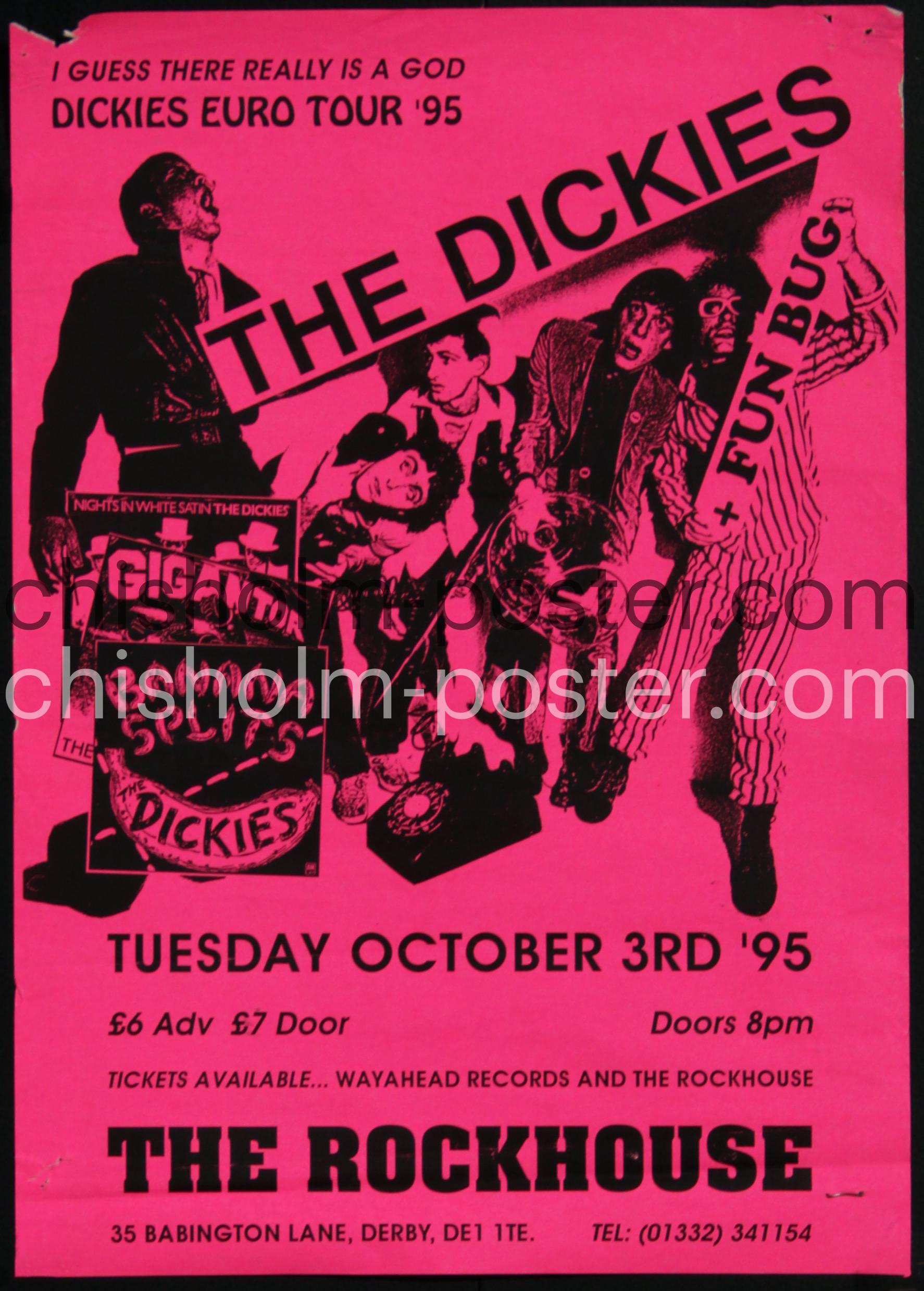 The Dickies - The Rockhouse - Derby UK | Original Vintage Poster ...