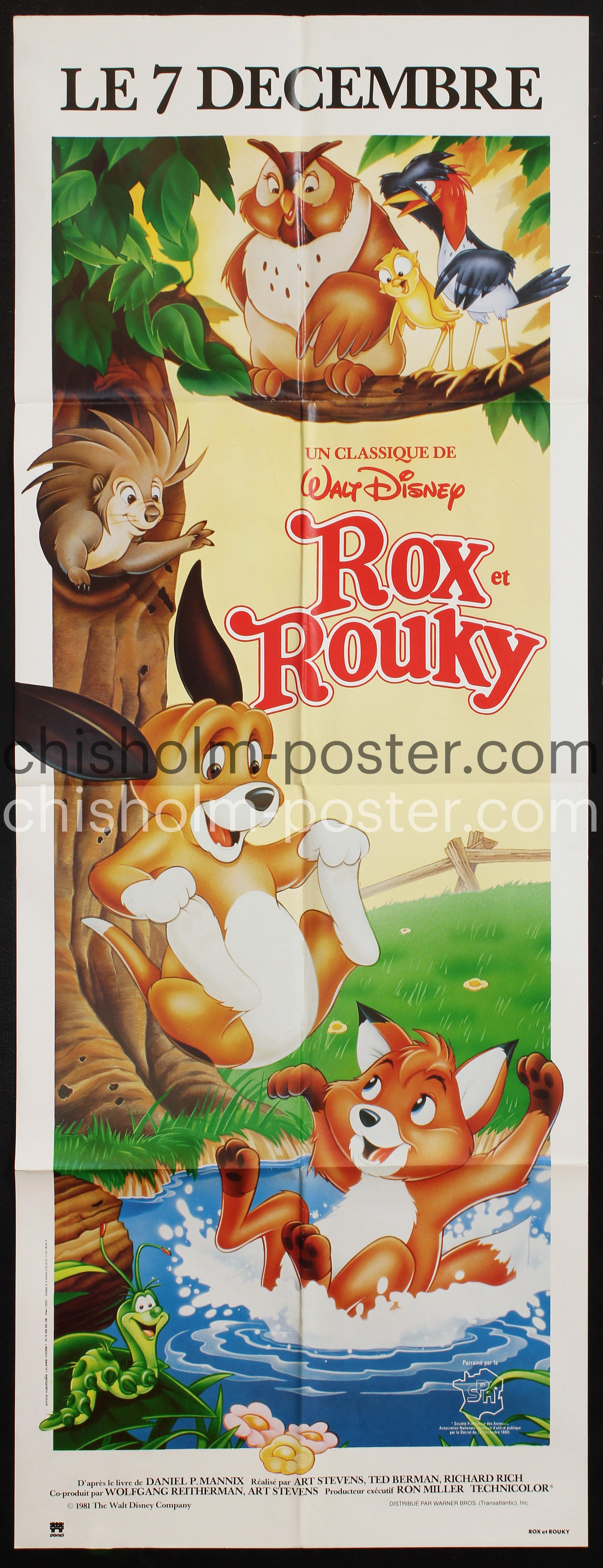 Rox et Rouky (French Insert) | Original Vintage Poster | Chisholm ...