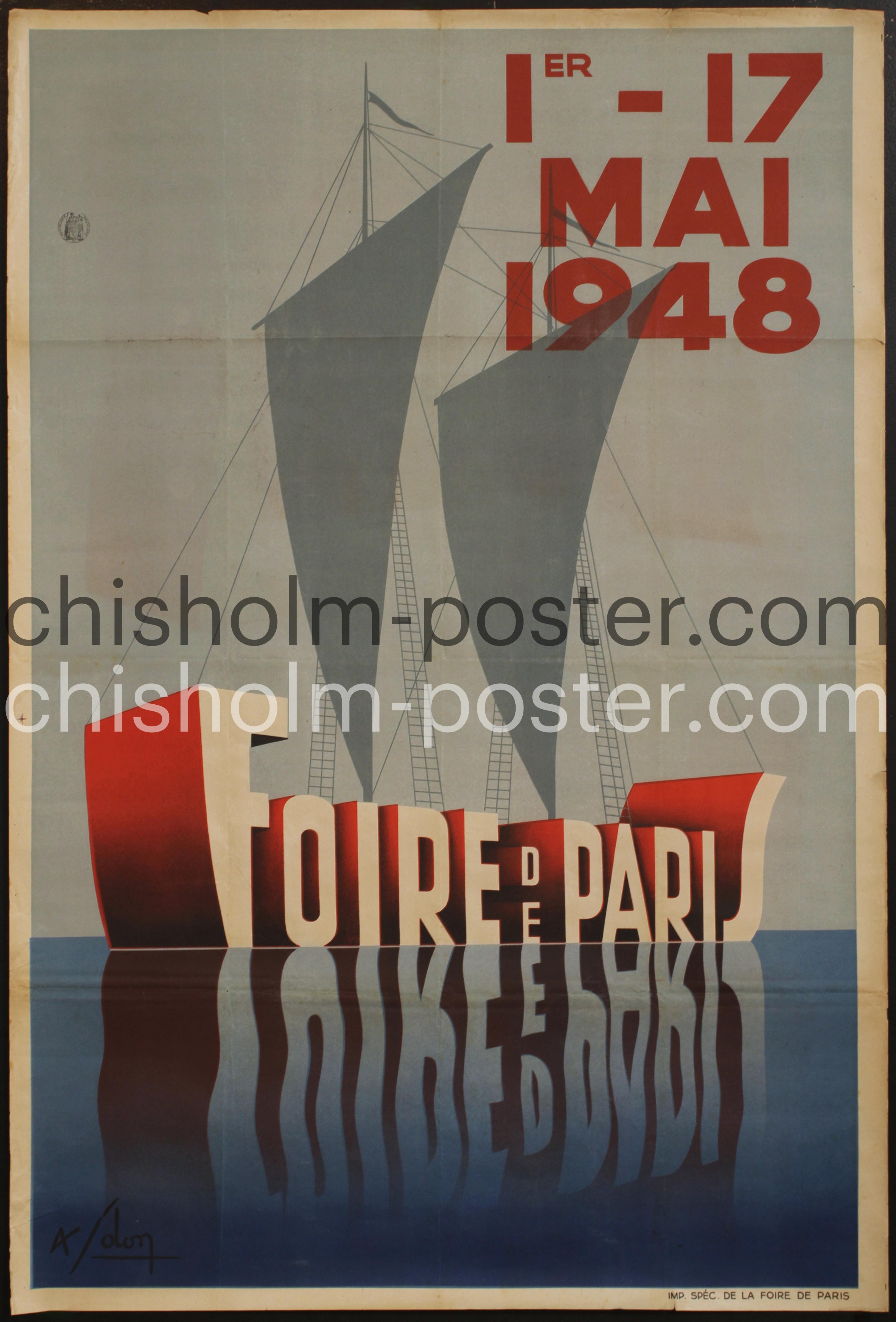 Foire de Paris - 1948 | Original Vintage Poster | Chisholm Larsson Gallery