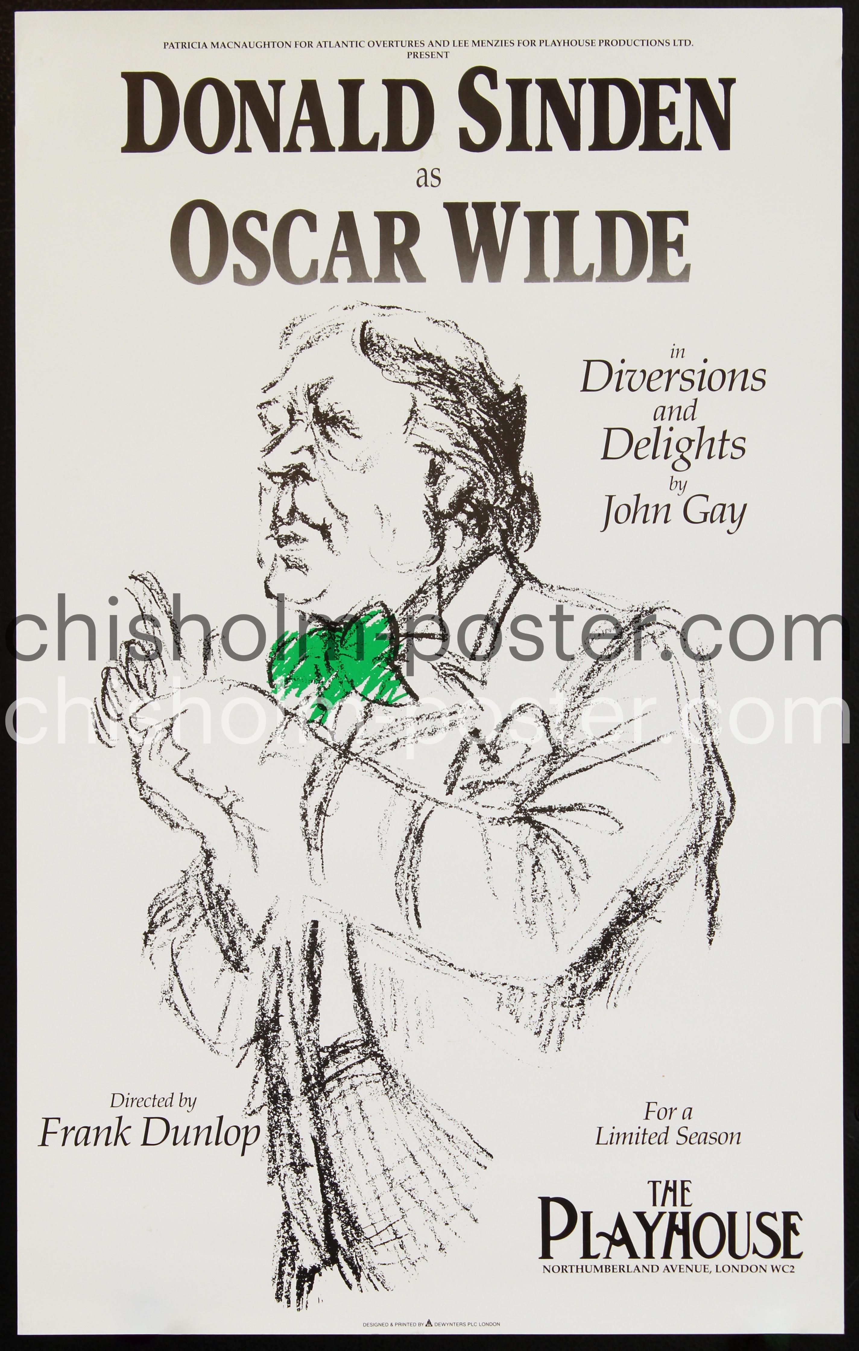 Diversions and Delights - Donald Sinden as Oscar Wilde - The Playhouse ...