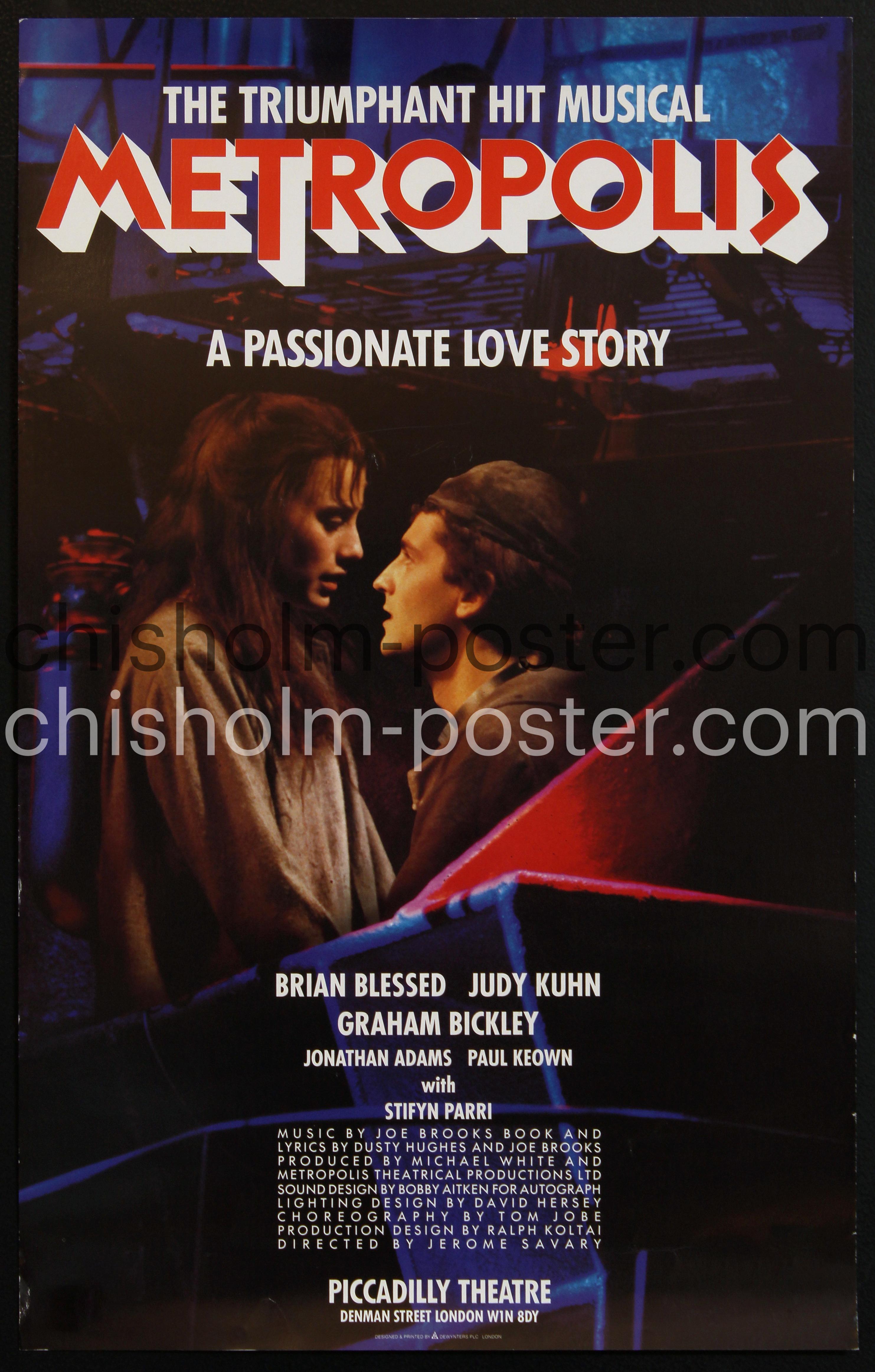 Metropolis - Piccadilly Theatre (3) | Original Vintage Poster ...