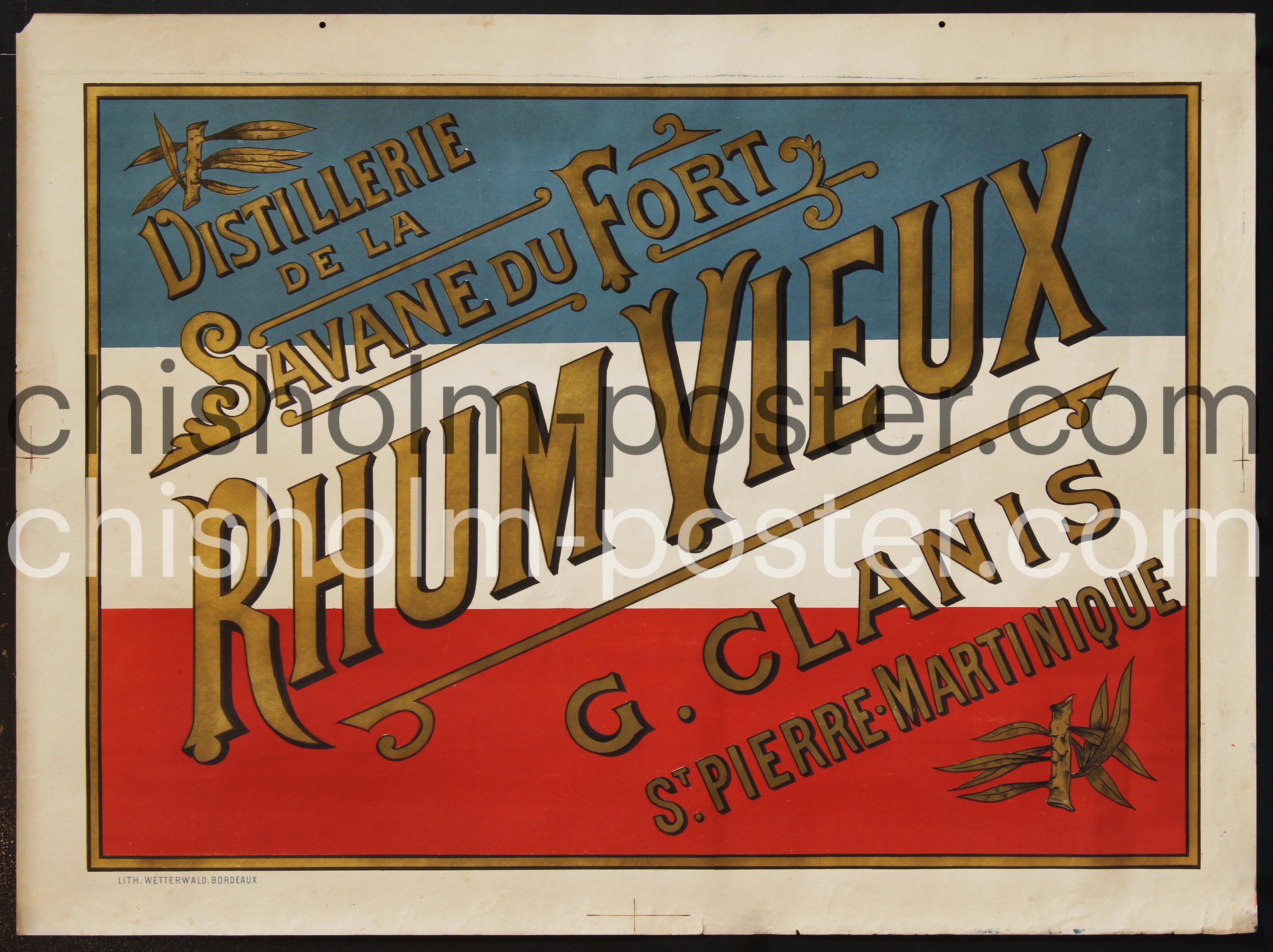 Distillerie de la Savane du Fort - Rhum Vieux - G. Glanis St. Pierre ...