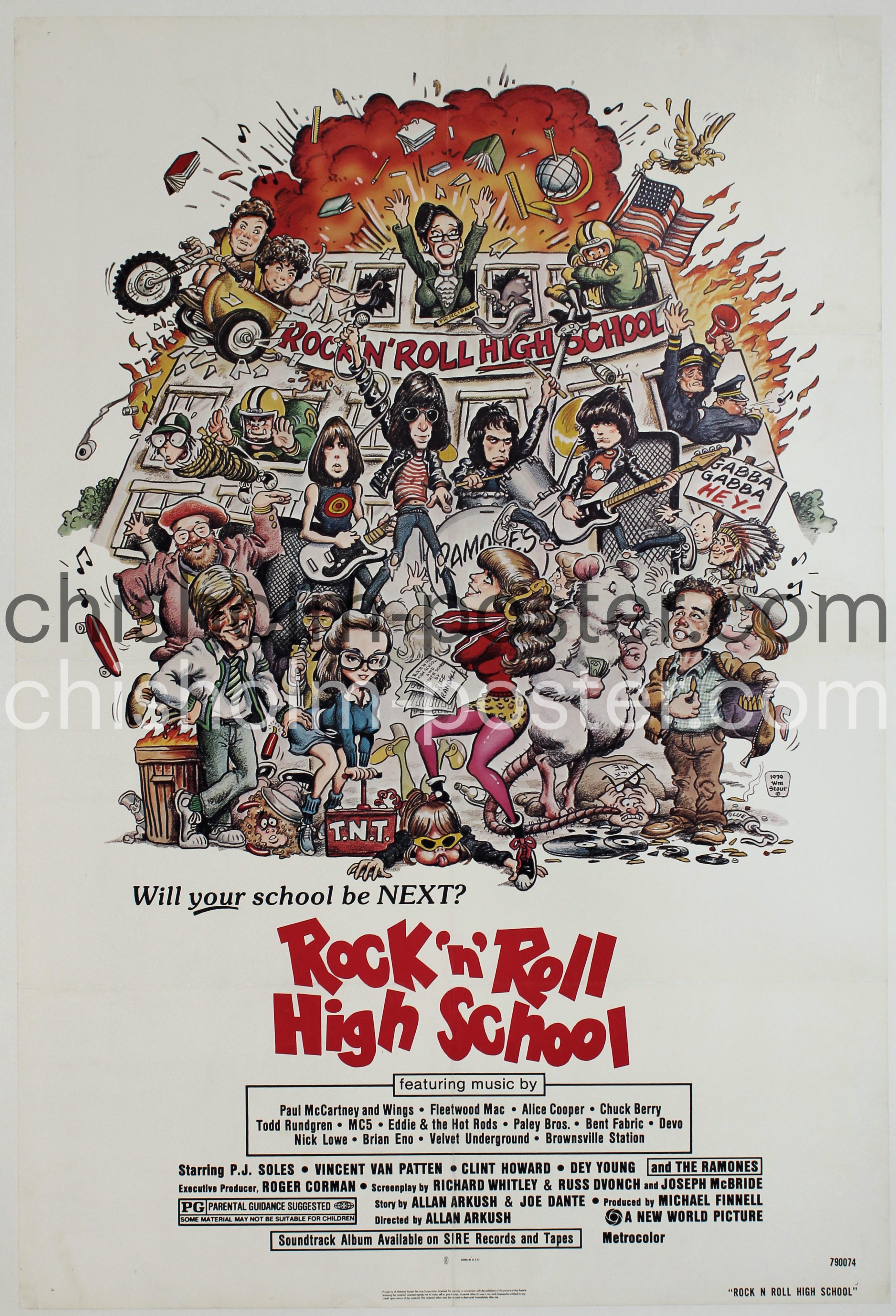 Rock 'n' Roll High School | Original Vintage Poster | Chisholm Larsson ...