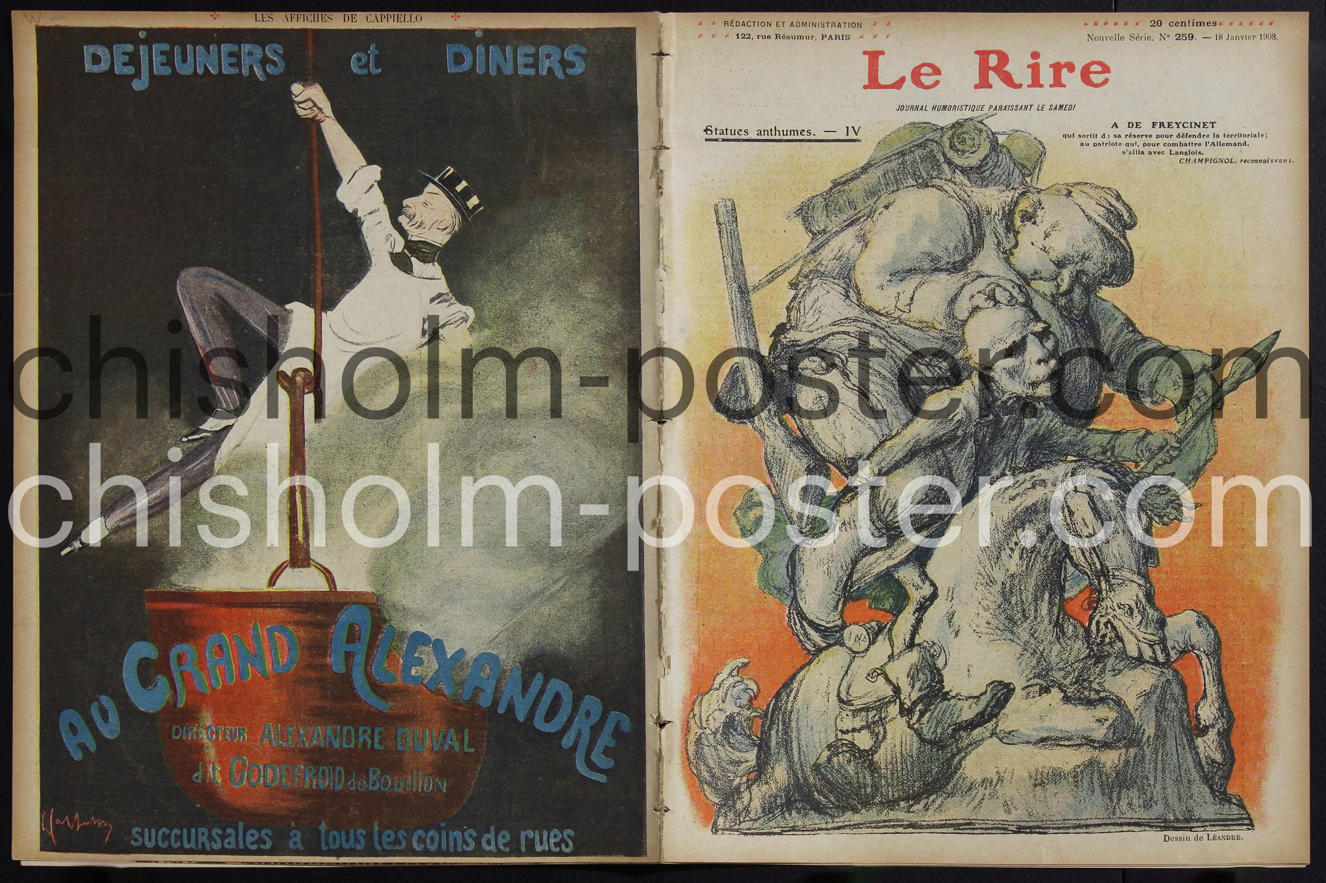 Le Rire - 18 Janvier 1908 - Entire magazine | Original Vintage Poster ...