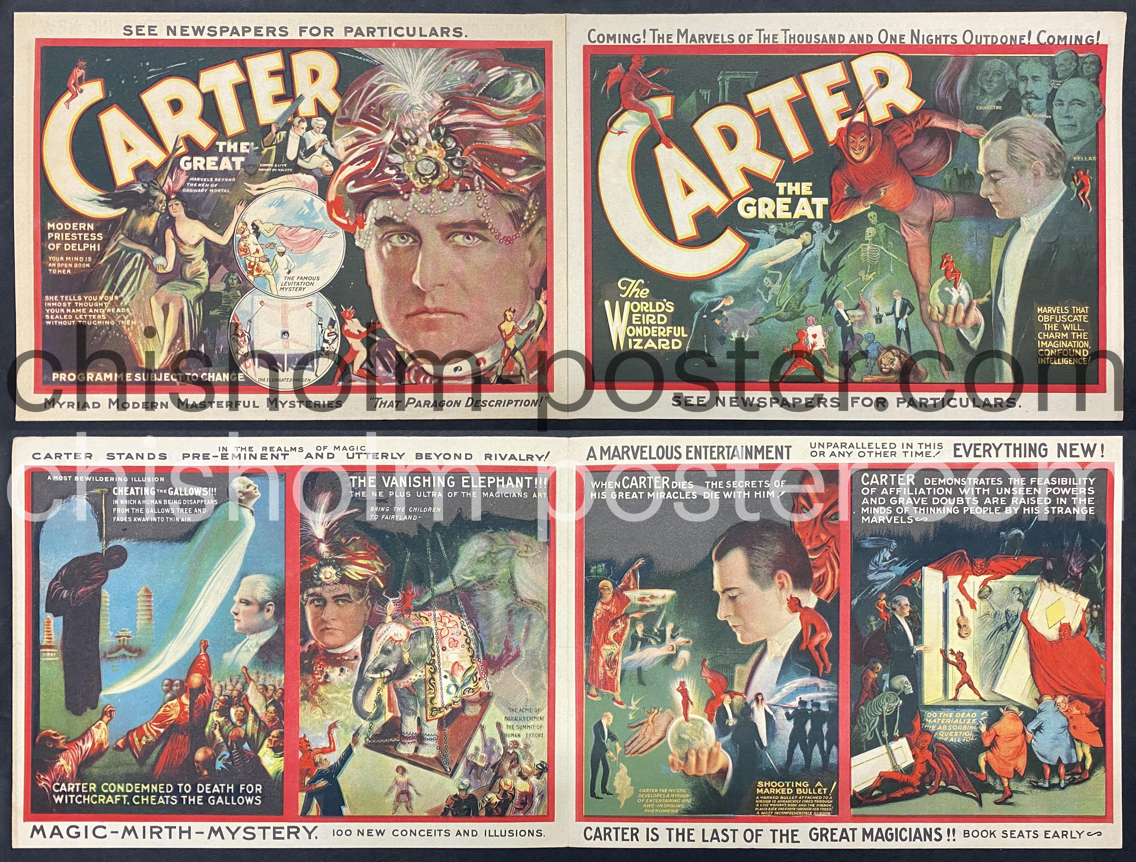 Carter the Great - The World's Weird Wonderful Wizard - Handbill ...