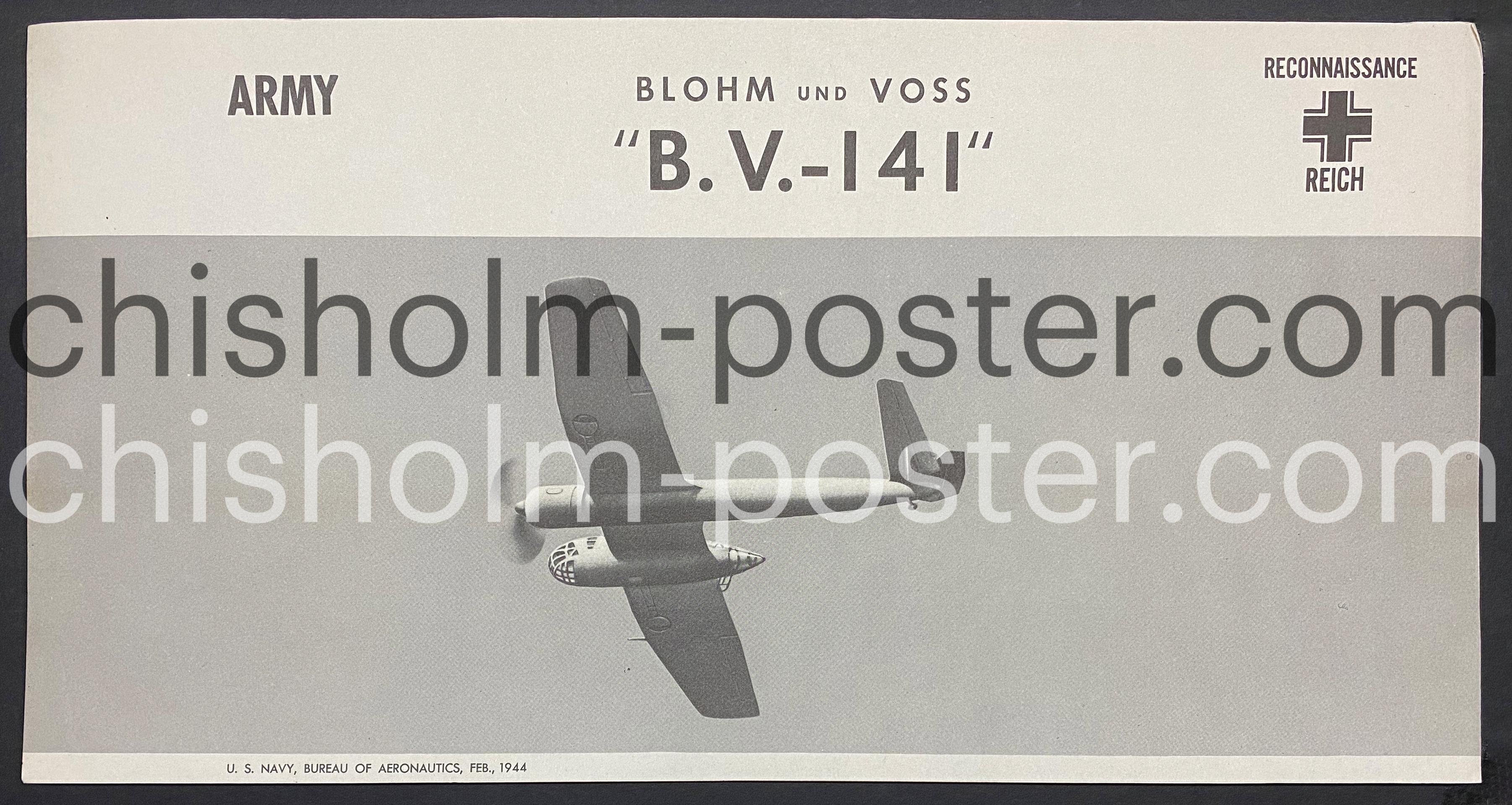 U.S. Naval Aviation Training 19 - Army - Blohm und Voss, B.V.-141 ...