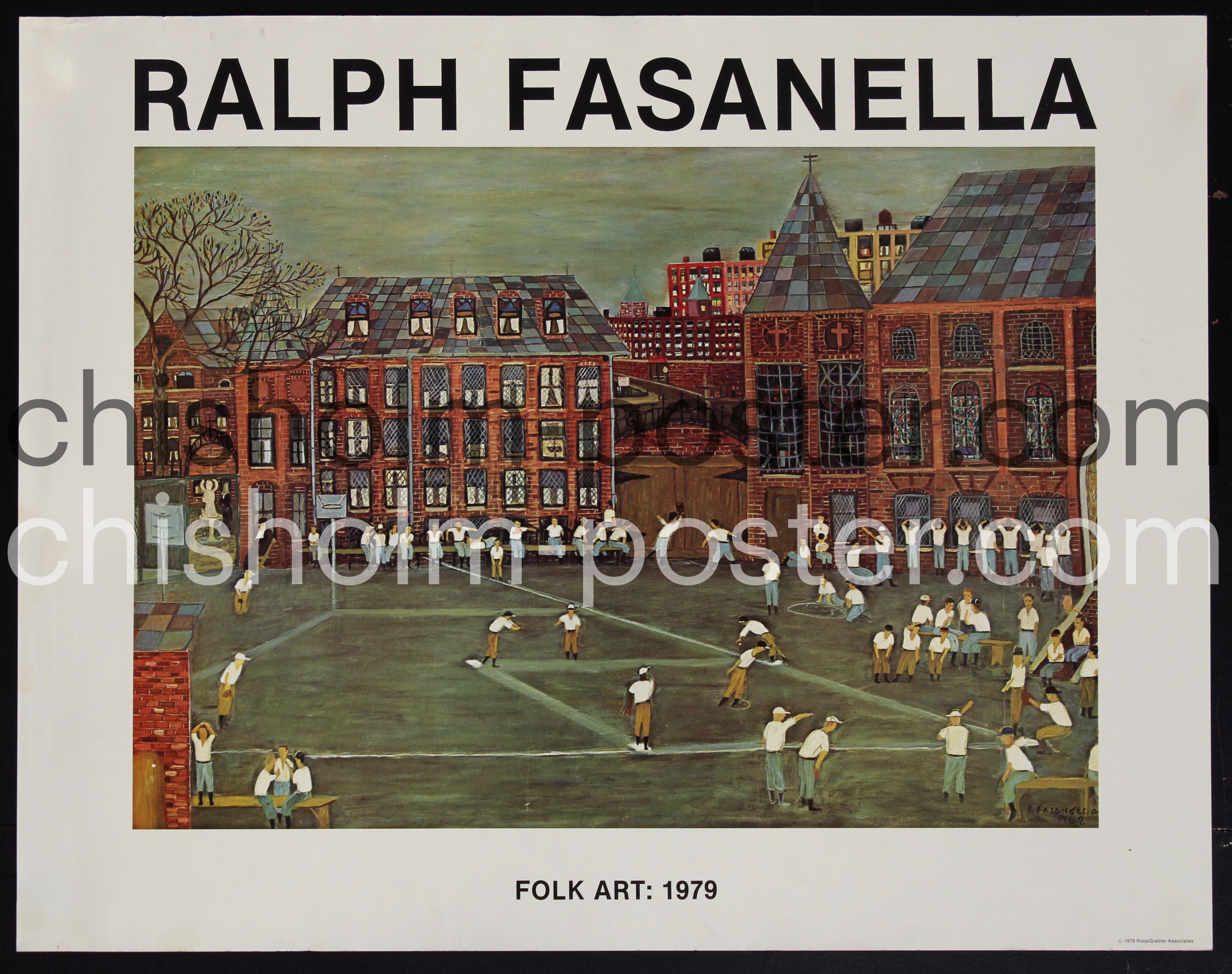 Folk Art: 1979 - Baseball Game in a School Yard (Ralph Fasanella ...