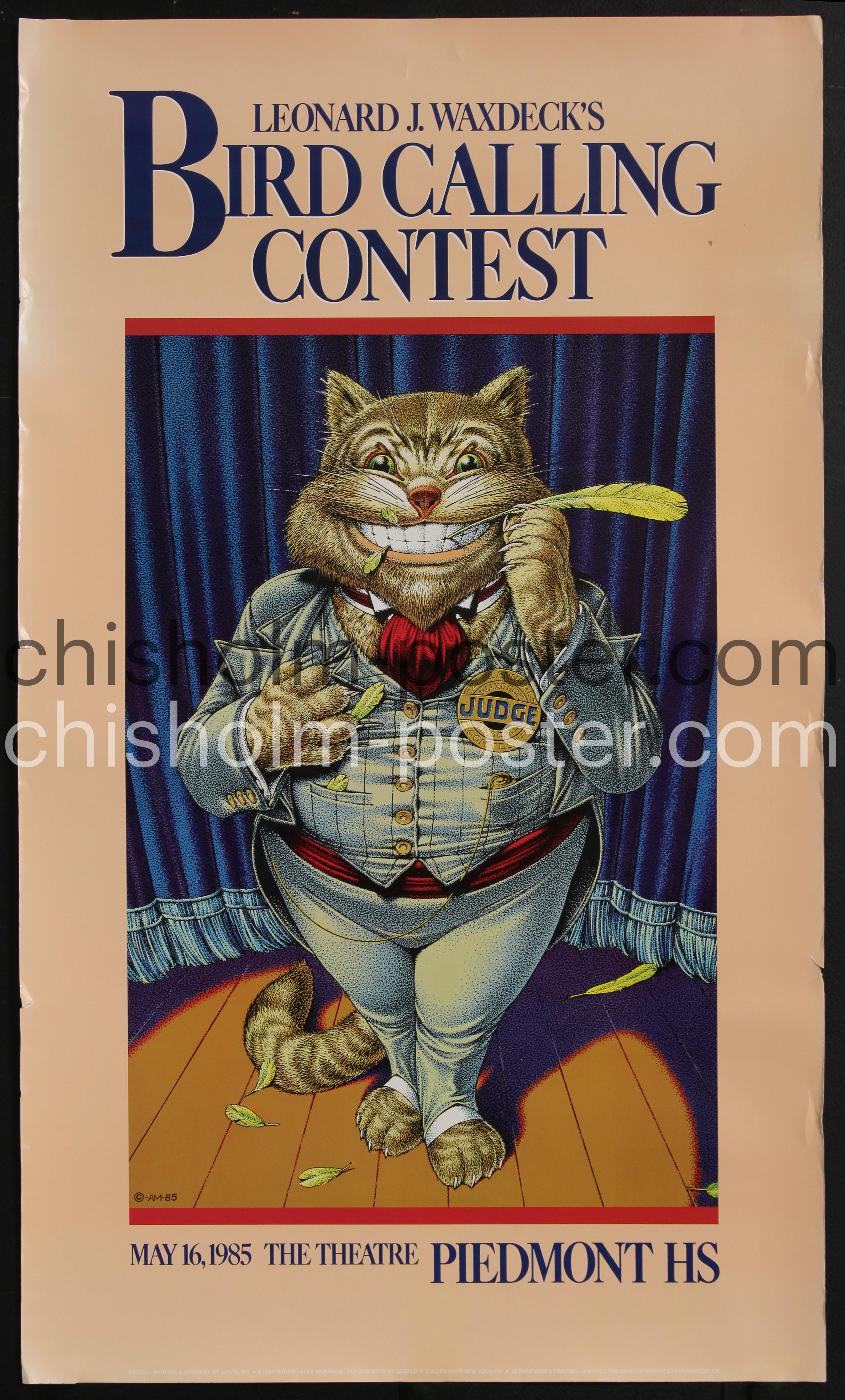 Leonard J. Waxdeck Bird Calling Contest - Piedmont High School May 16 ...