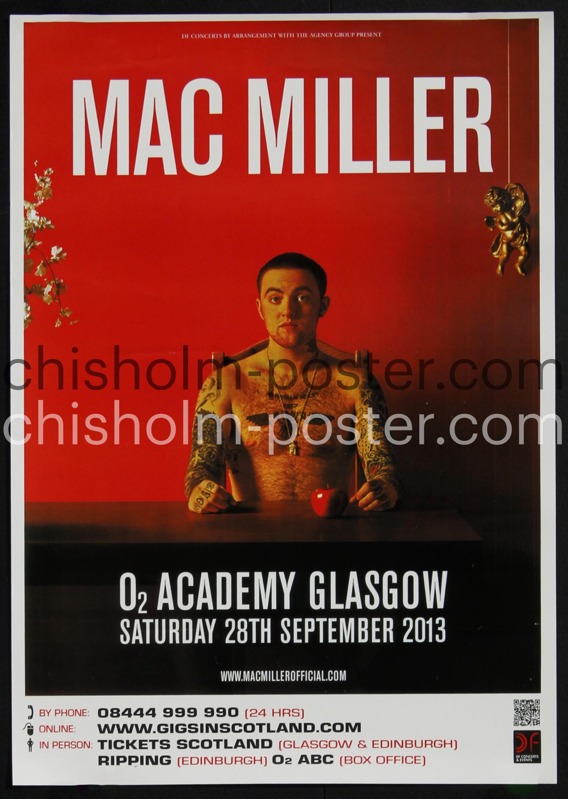 Mac Miller - O2 Glasgow | Original Vintage Poster | Chisholm Larsson ...