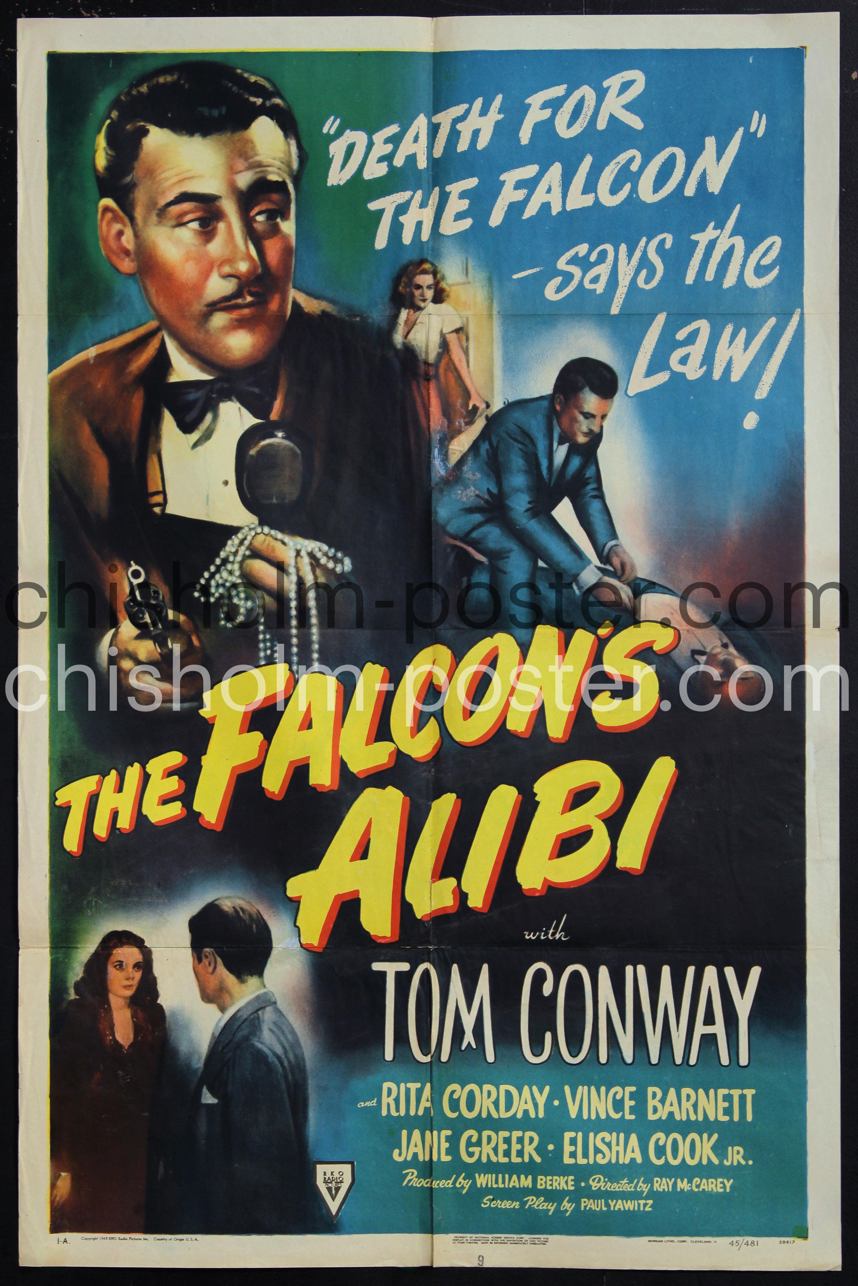The Falcon's Alibi | Original Vintage Poster | Chisholm Larsson Gallery